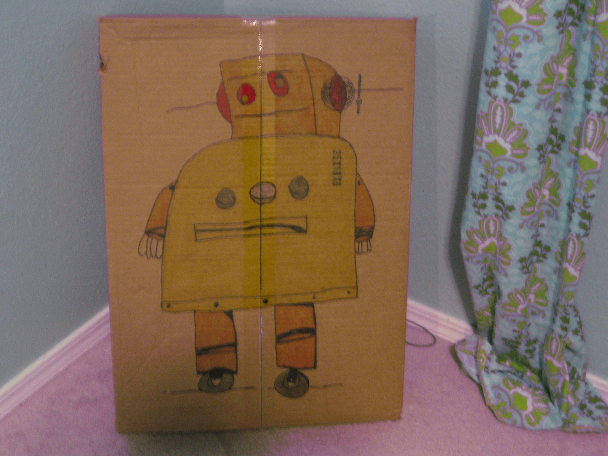 How to Make a Cardboard Instructables Robot Display Board : 4 Steps ...