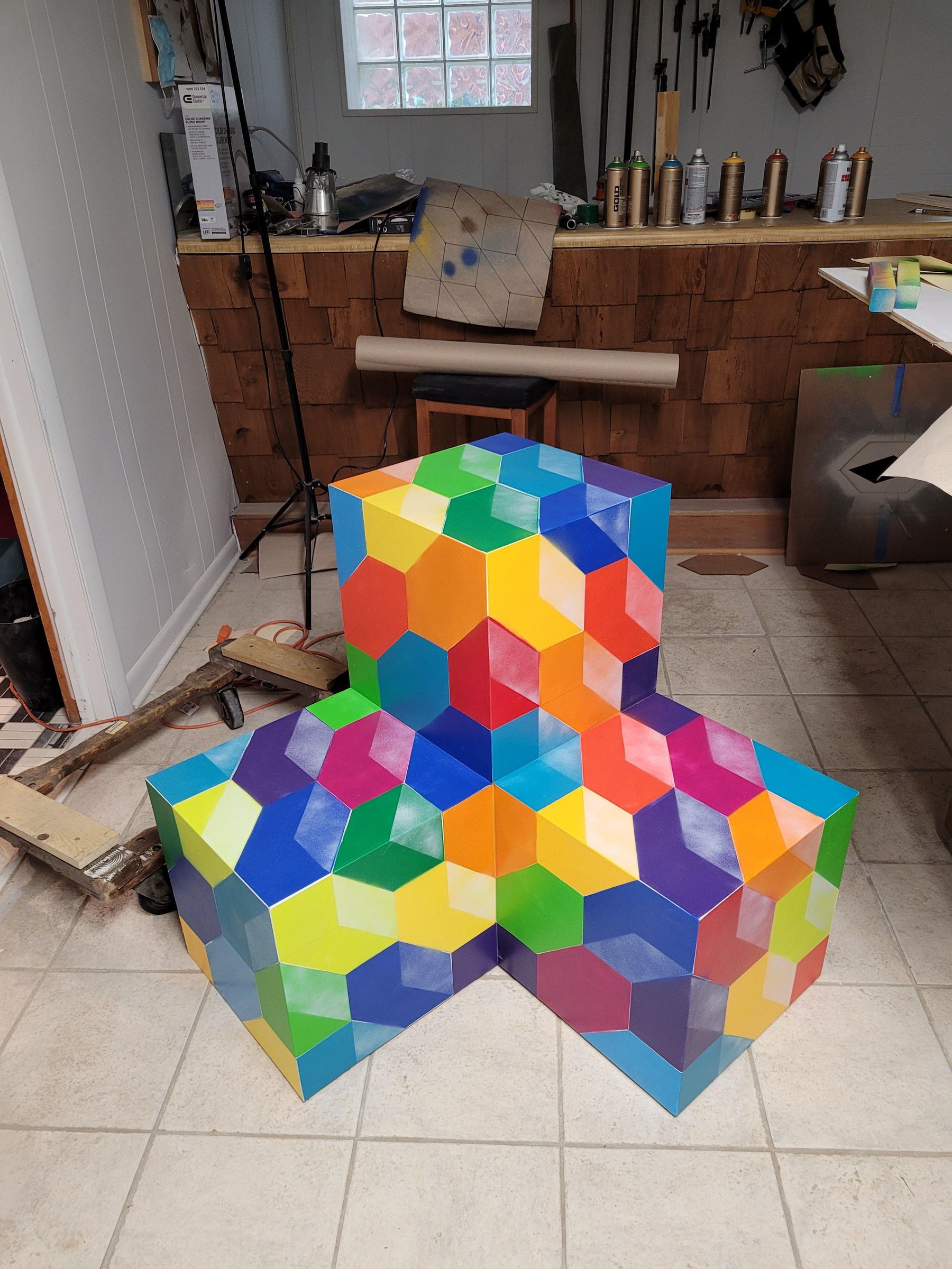 Rainbow Cubes Photo Backdrop : 6 Steps (with Pictures) - Instructables
