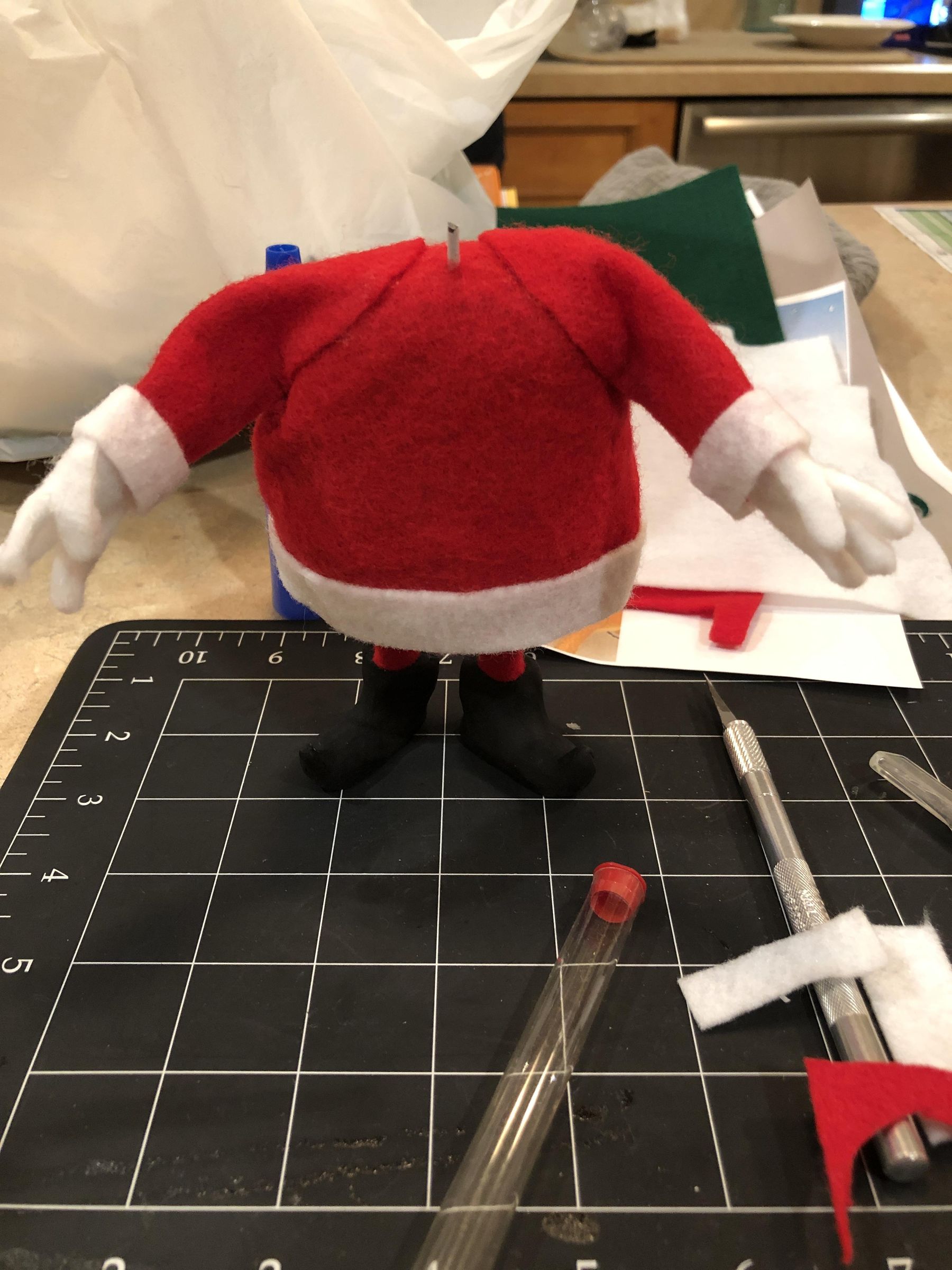 Creating Rudolph the Red Nosed Reindeer Figures for Christmas Card : 18 ...