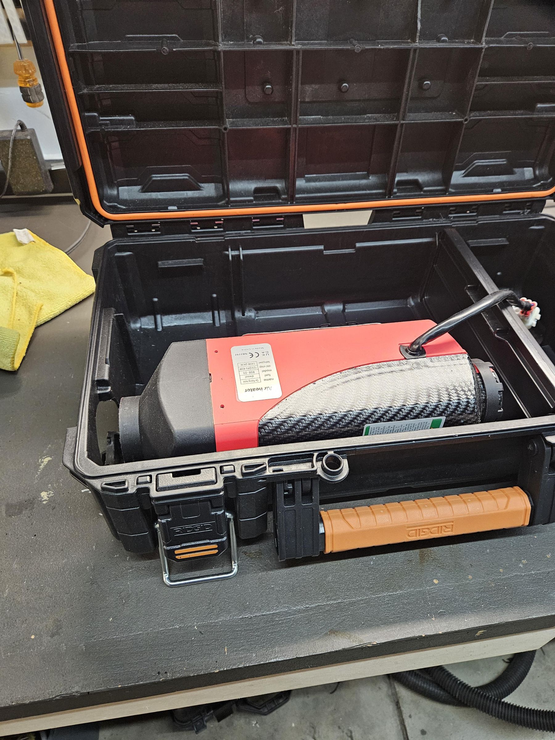 DIY All-in-One Diesel Heater Unit in a Ridgid Case : 11 Steps (with ...