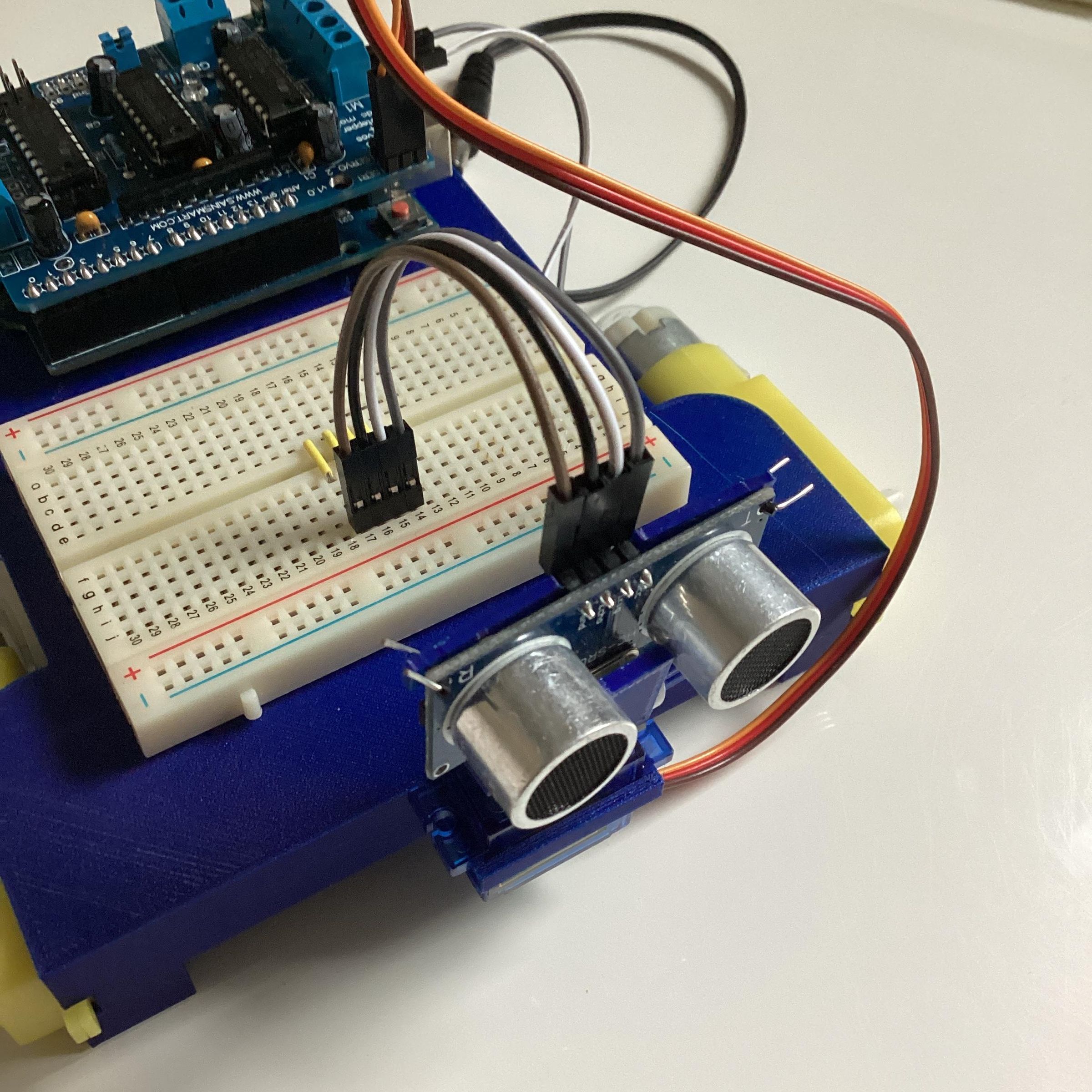 Arduino Ground Rover With Adafruit Motor Shield V1 and Servo Sonar ...