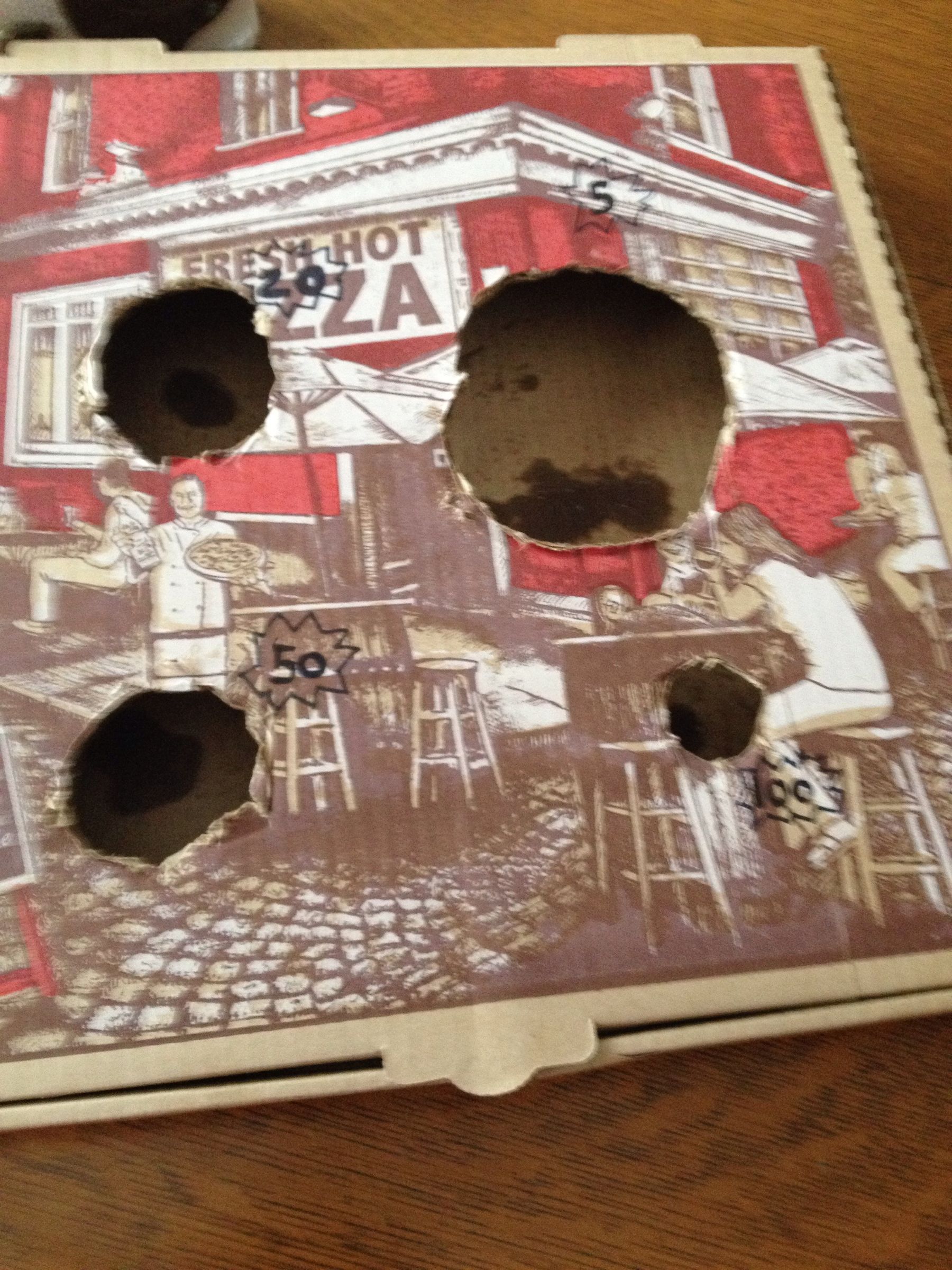 Pizza Box Target : 6 Steps - Instructables