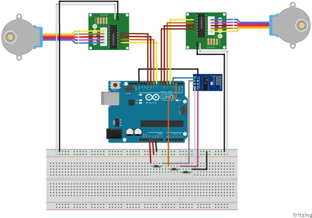 Wi-fi Controlled FPV Rover Robot (with Arduino, ESP8266 and Stepper ...