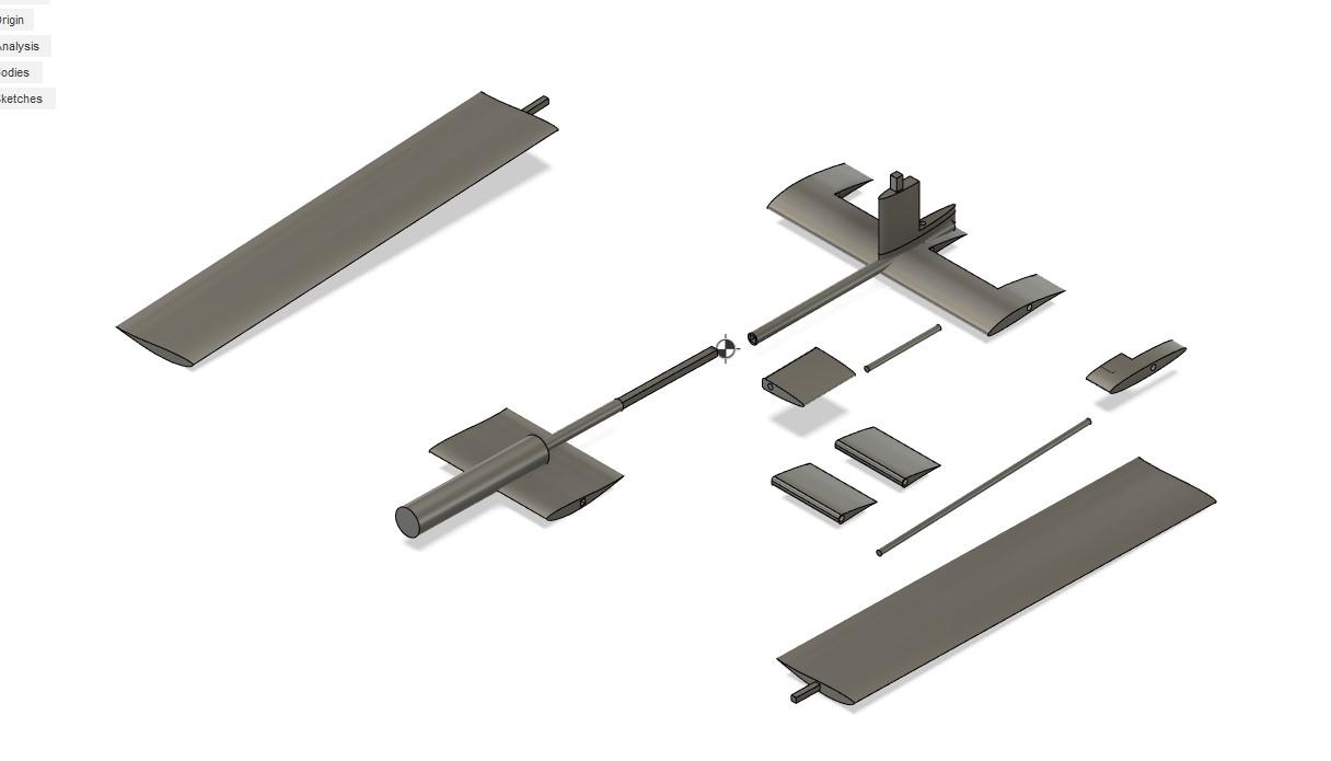 Fully Modular Plane With a Moving Rudder and Elevators : 5 Steps ...