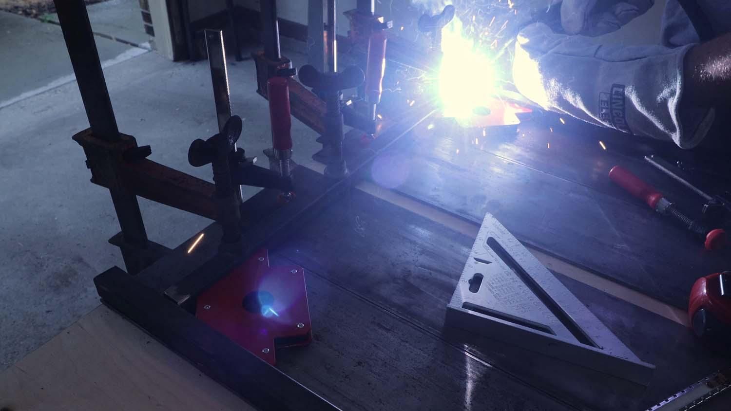 Fold-Down Welding Table for Small Workspaces : 16 Steps (with Pictures ...