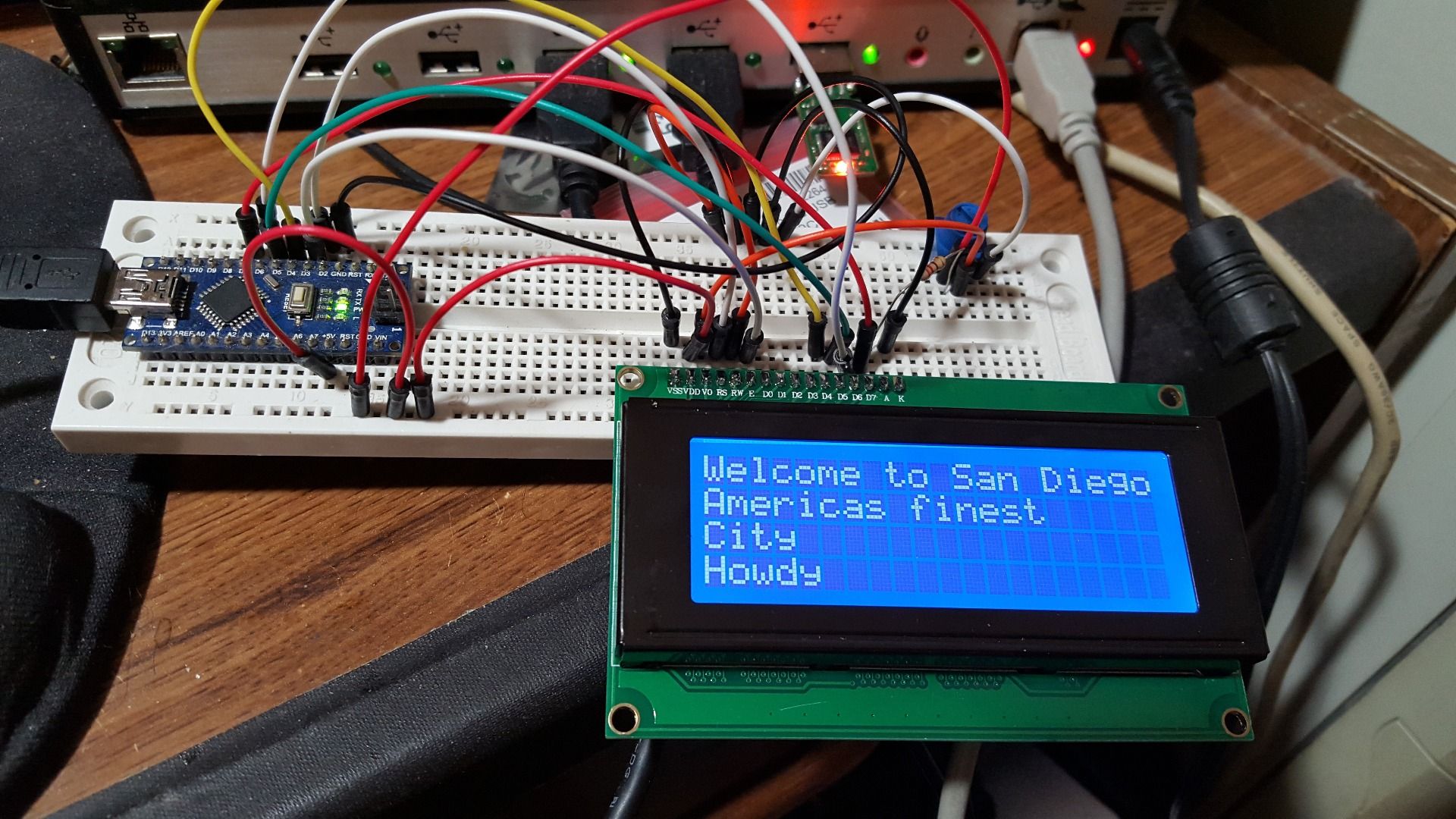 Arduino Nano: Directly Connected 2 X 16 LCD Display With Visuino : 10 ...