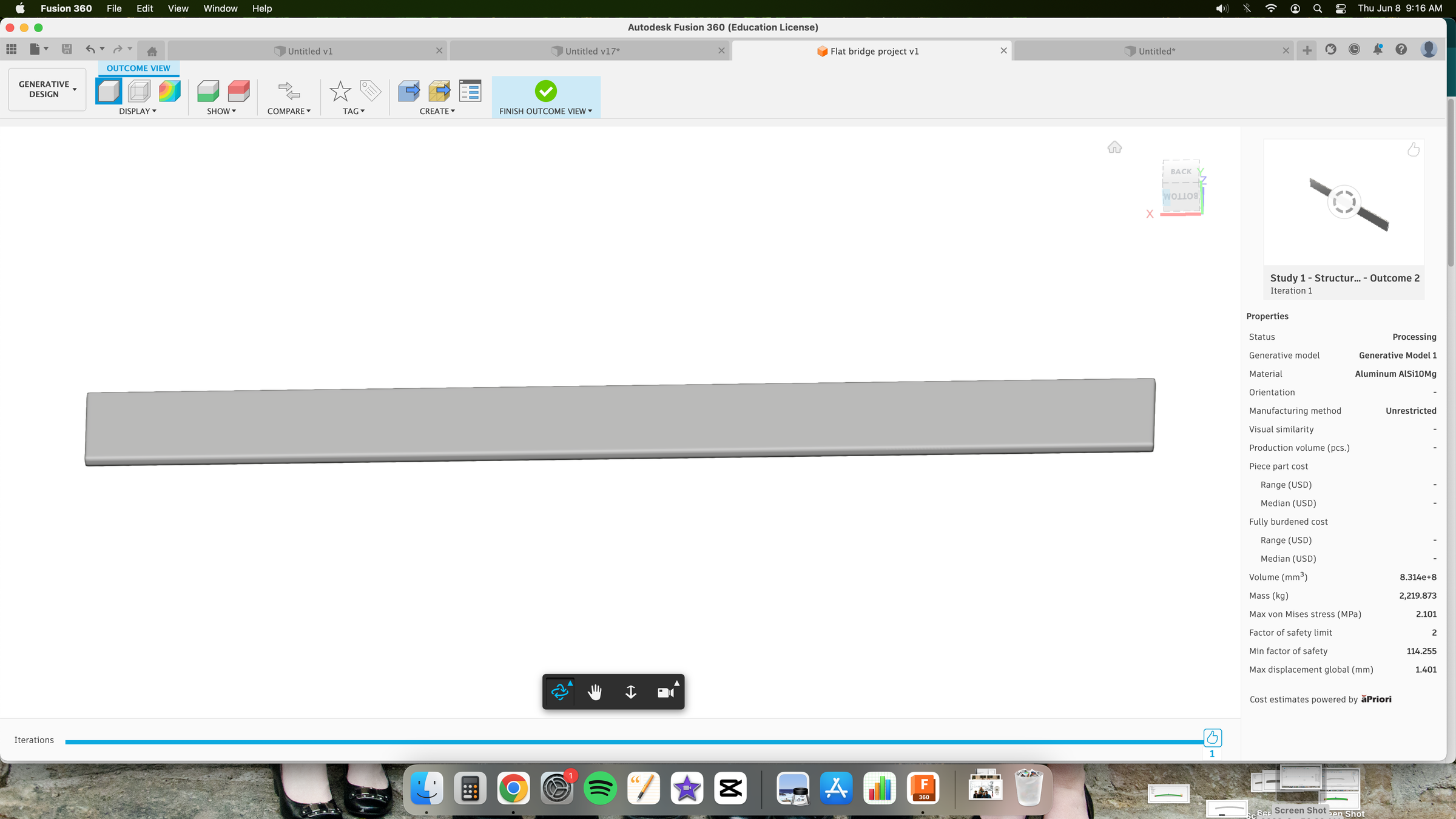 Make a Bridge Using Fusion 360 Generative Design : 8 Steps (with Pictures) - Instructables