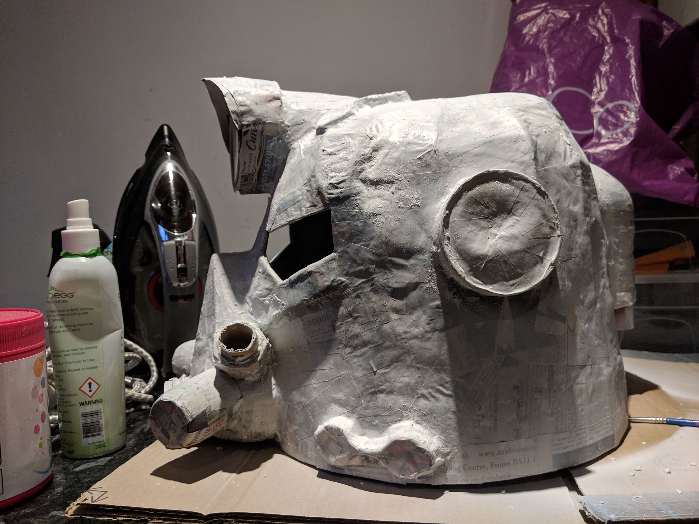 Recycled Power Armour Helmet : 19 Steps - Instructables