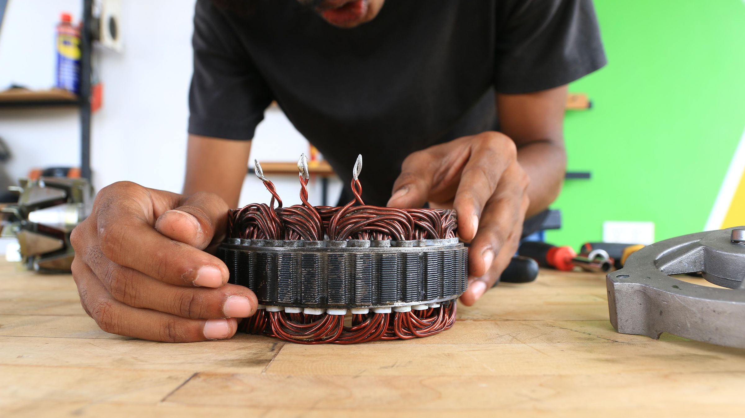 Converting Car Alternator Into a Permanent Magnet Brushless Motor : 6 ...