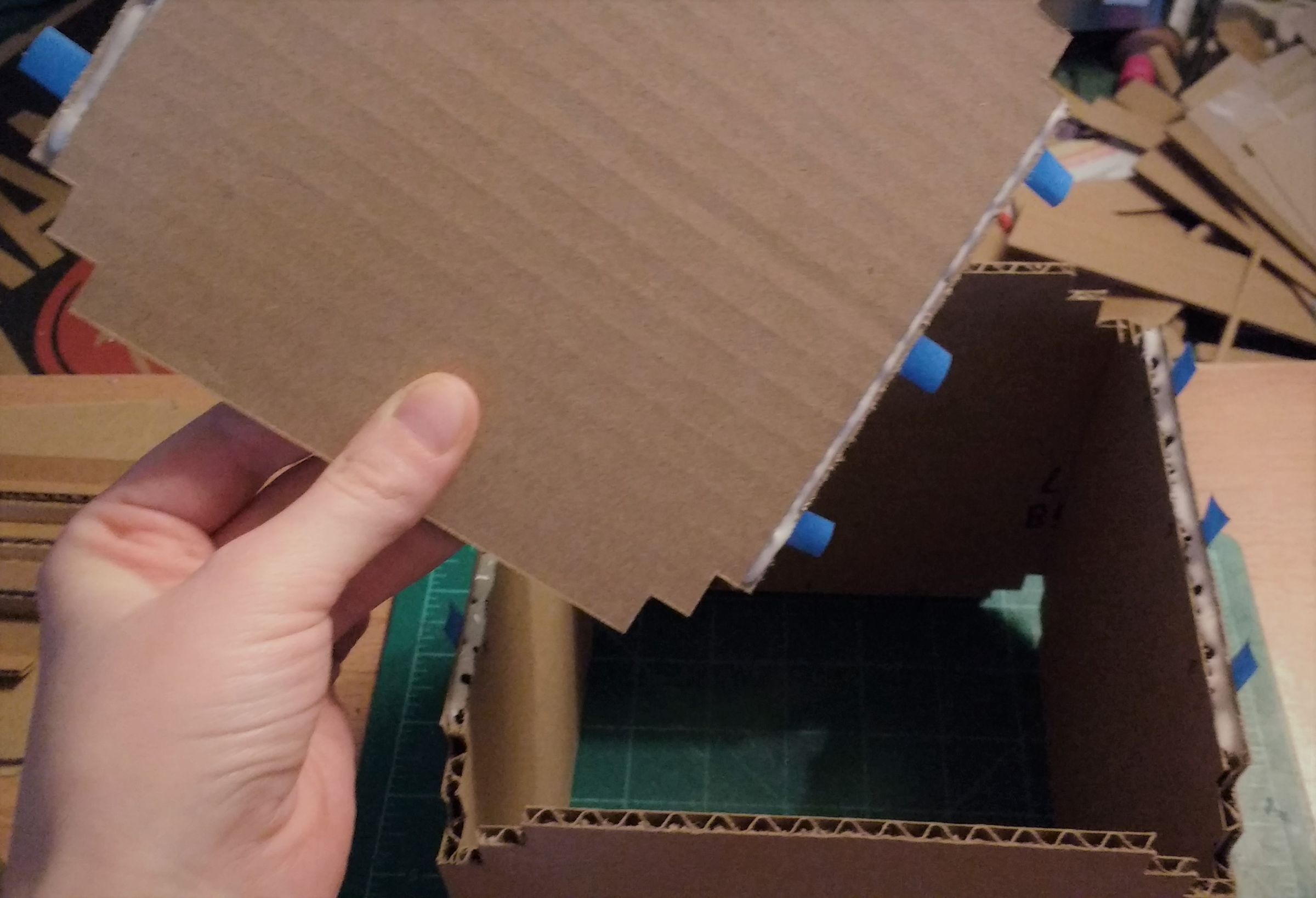 DIY Cardboard Super Mario World Question Mark Block Shelf : 19 Steps ...