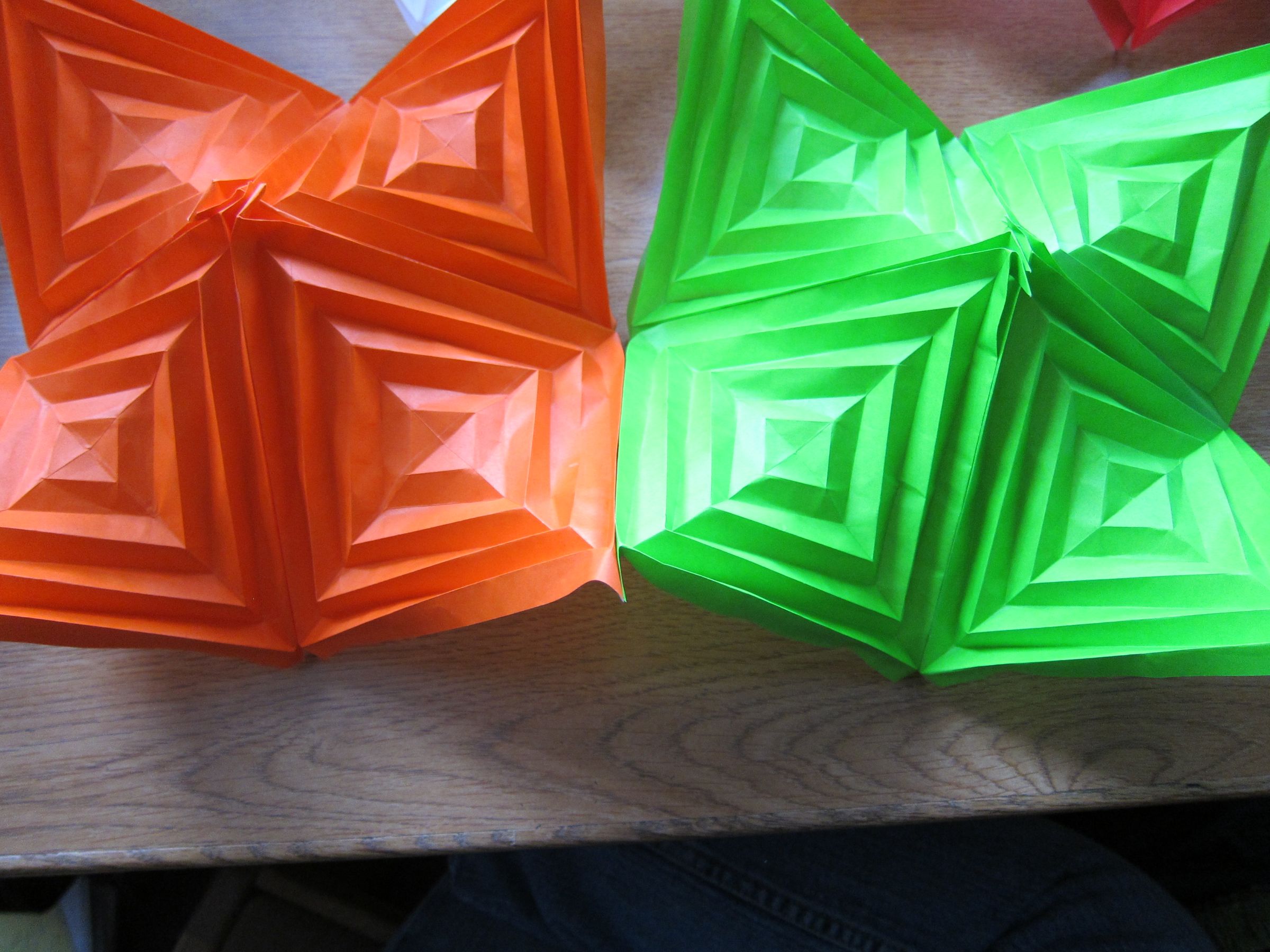 Paper "Cube" Made of Hyperbolic Paraboloids - Modular Math Origami : 7 ...