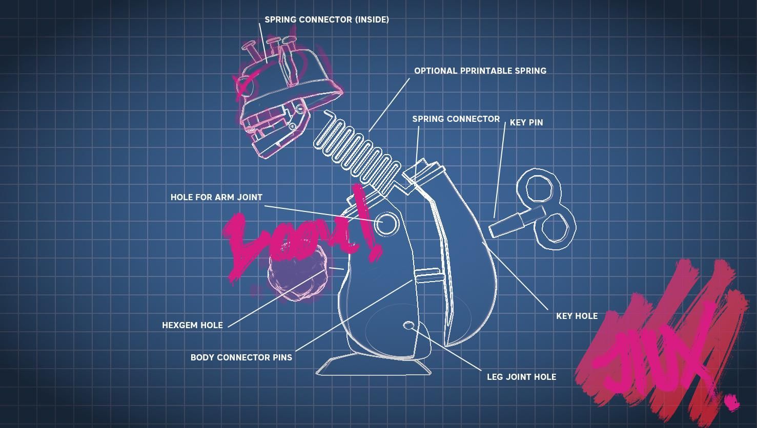 Monkey Bomb From Arcane - Shaking Head Toy (3D Printed) : 4 Steps ...