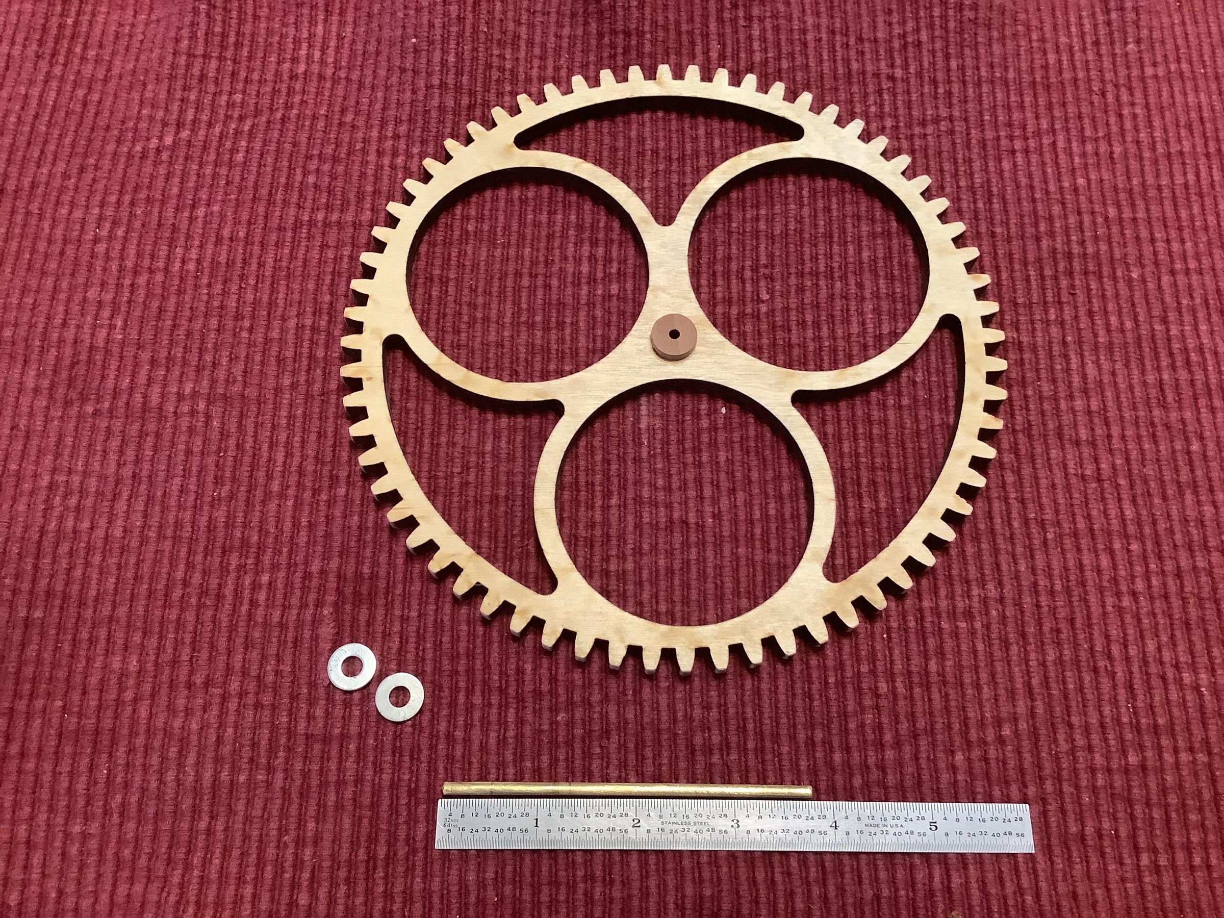 Eclipse - an Electromagnetically Impulsed Wooden Gear Clock - DXF Files ...