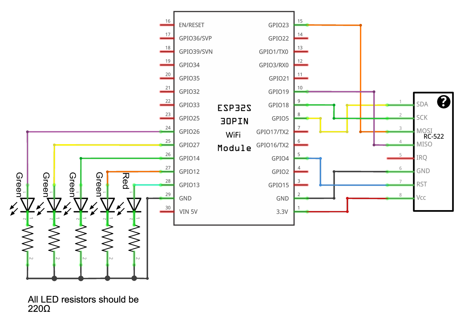 Simple Multilevel Rfid Sercurity Using Esp32 and RC522 : 16 Steps ...