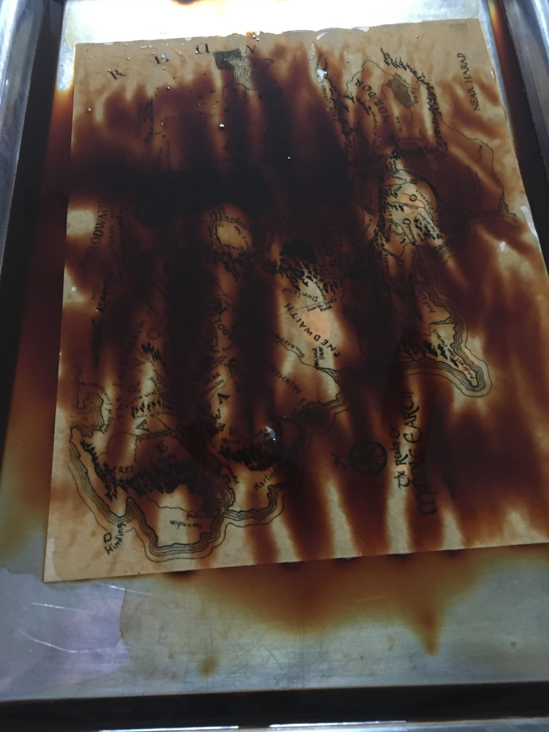 Coffee-Antiqued Map : 3 Steps (with Pictures) - Instructables