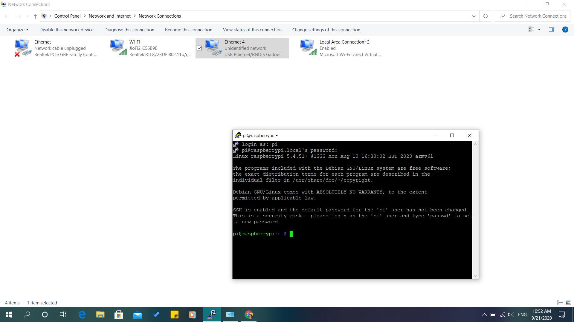Getting Started With Raspberry Pi Zero W No HDMI Only USB Cable SSH Into Pi : 5 Steps ...