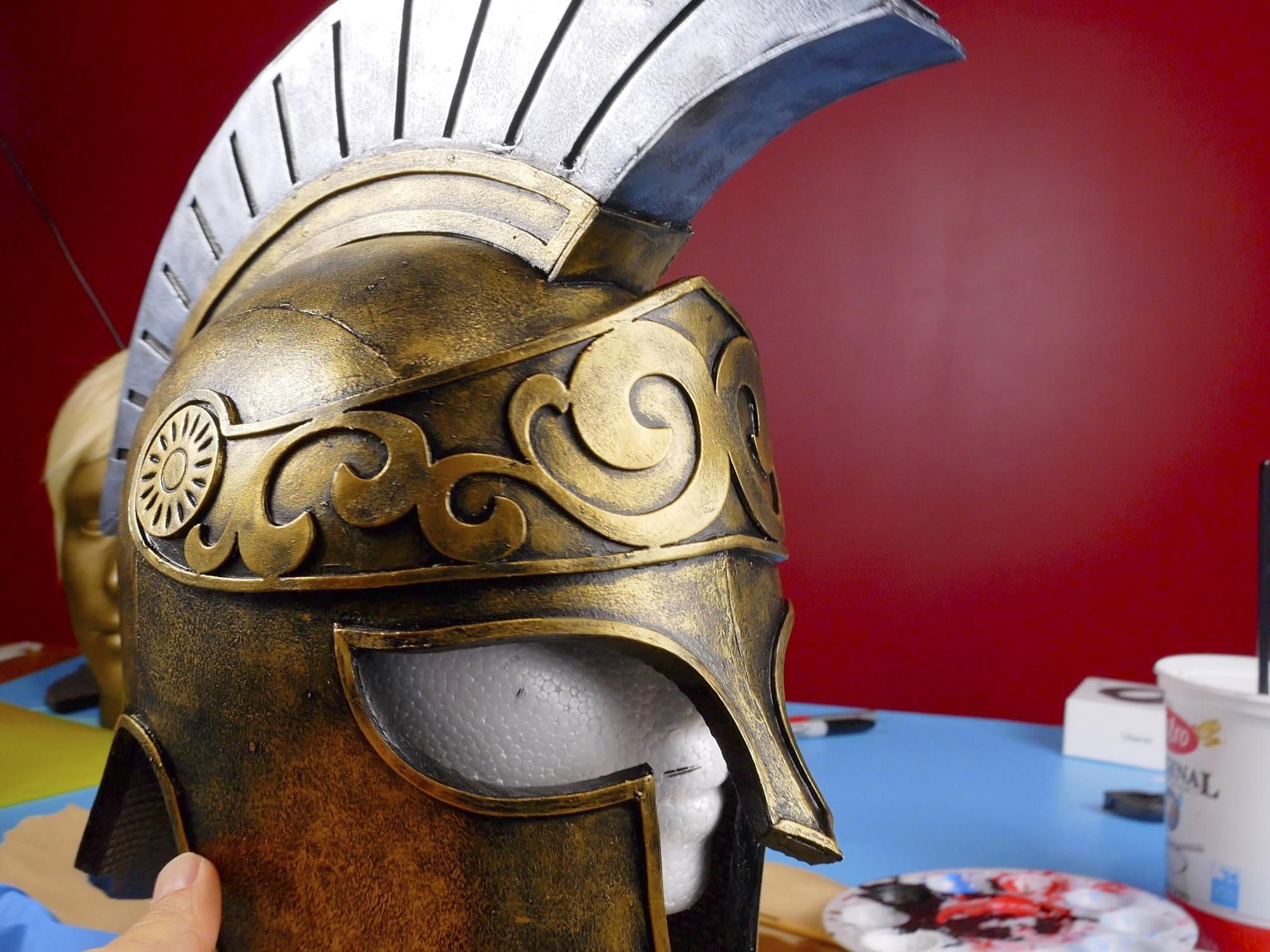 DIY Spartan Helmet Costume From Foam! : 27 Steps (with Pictures ...