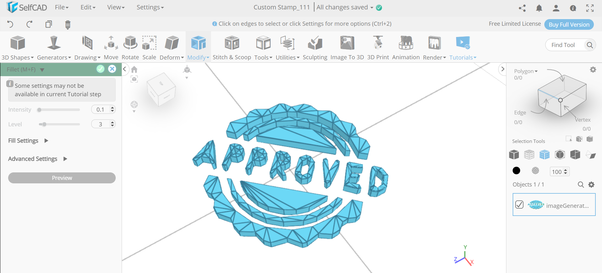 HOW TO CREATE a 3D CUSTOM STAMP USING 3D MODELLING SOFTWARE : 7 Steps ...