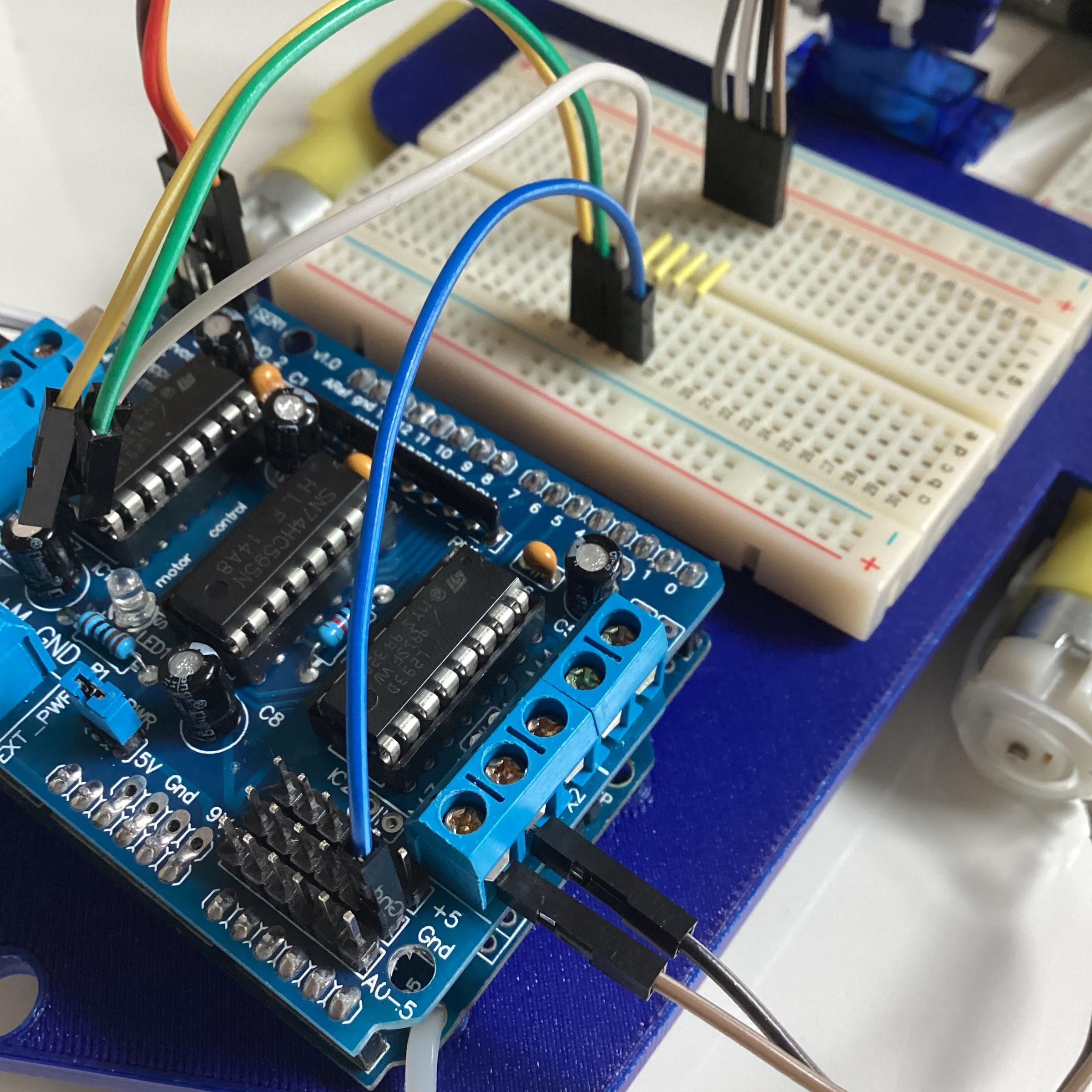 Arduino Ground Rover With Adafruit Motor Shield V1 and Servo Sonar ...
