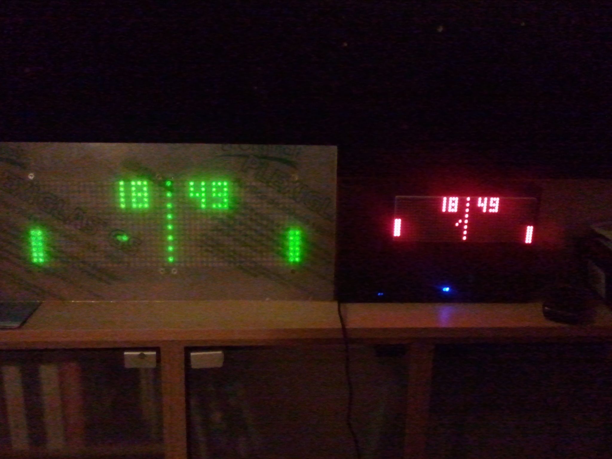 Rainbow Mega Pong Clock : 3 Steps - Instructables