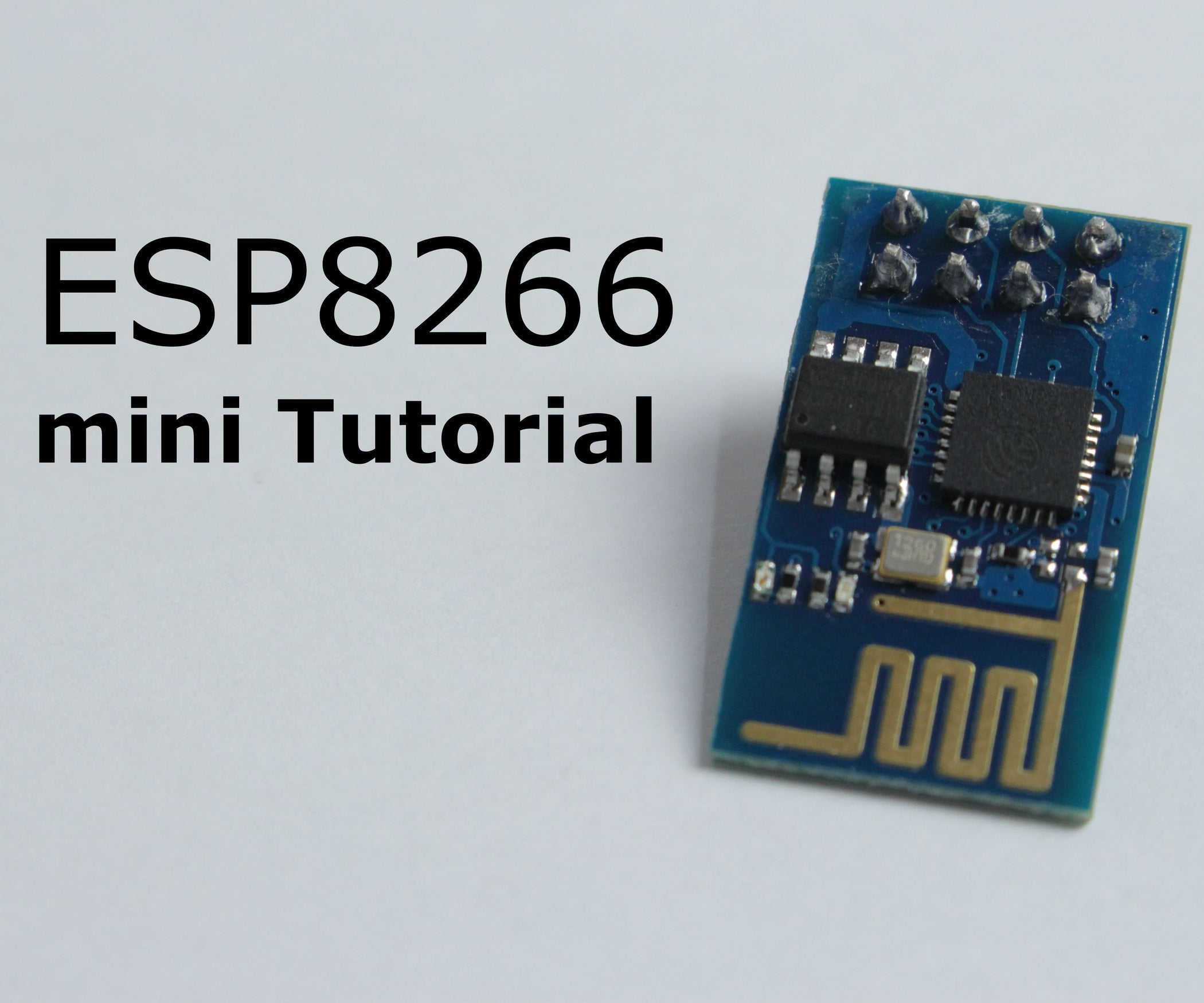 Esp8266 Mini Tutorial 5 Steps Instructables