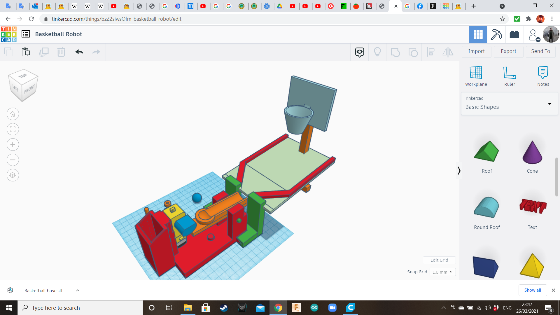Tinkercad Robotics for School: Basketball Machine! : 16 Steps (with ...