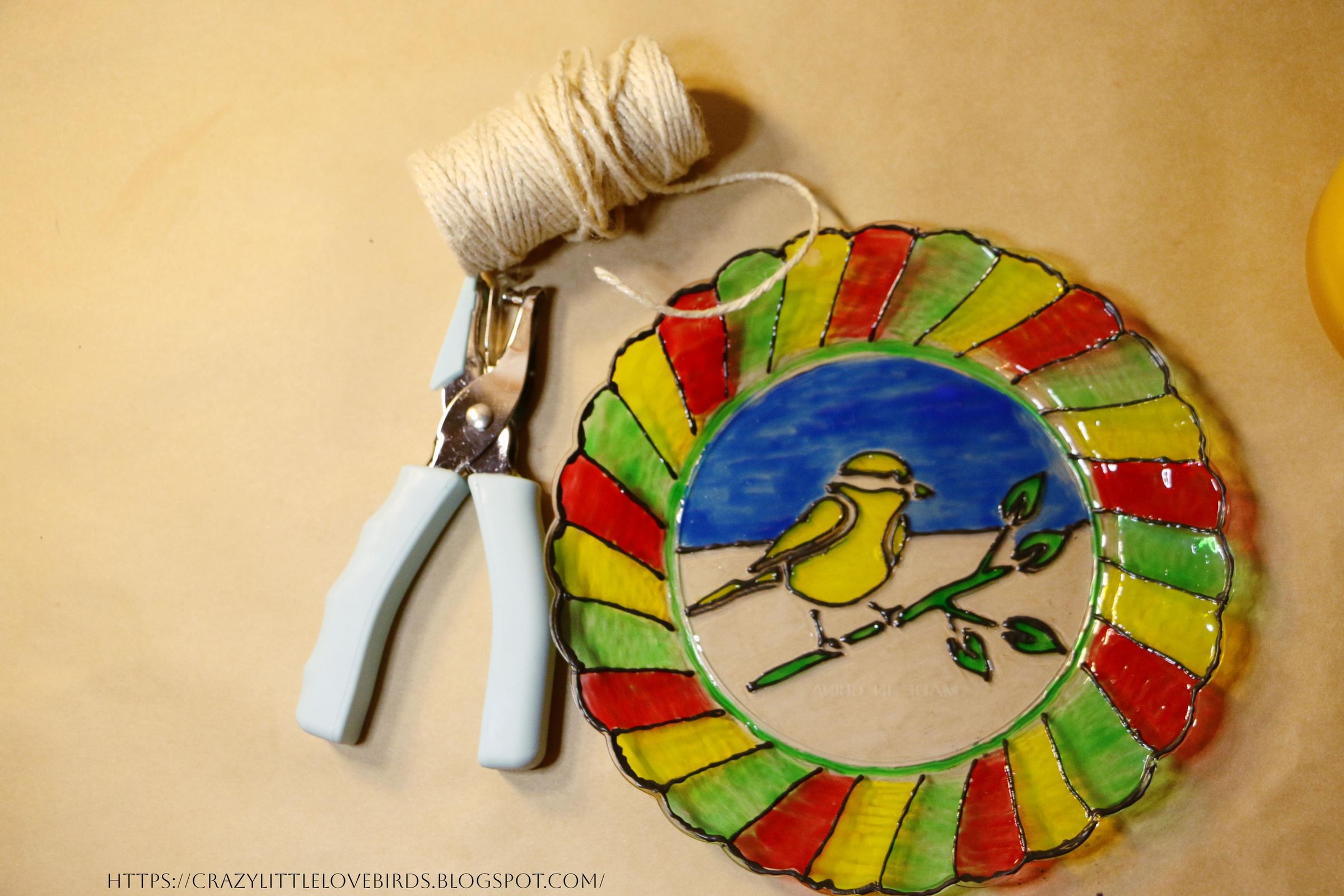 Faux Stained Glass Using Plastic Plates : 6 Steps (with Pictures ...