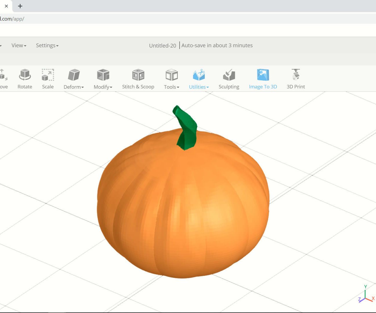 SelfCAD 3D Pumpkin Tutorial : 4 Steps - Instructables