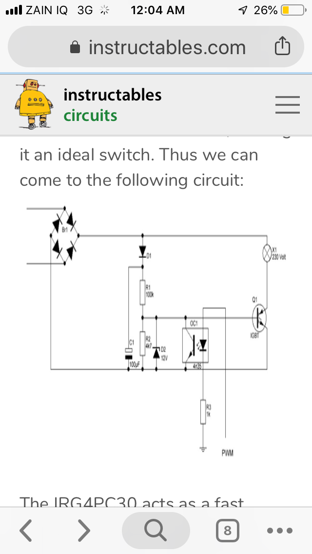 AC PWM Dimmer for Arduino (with Pictures) - Instructables