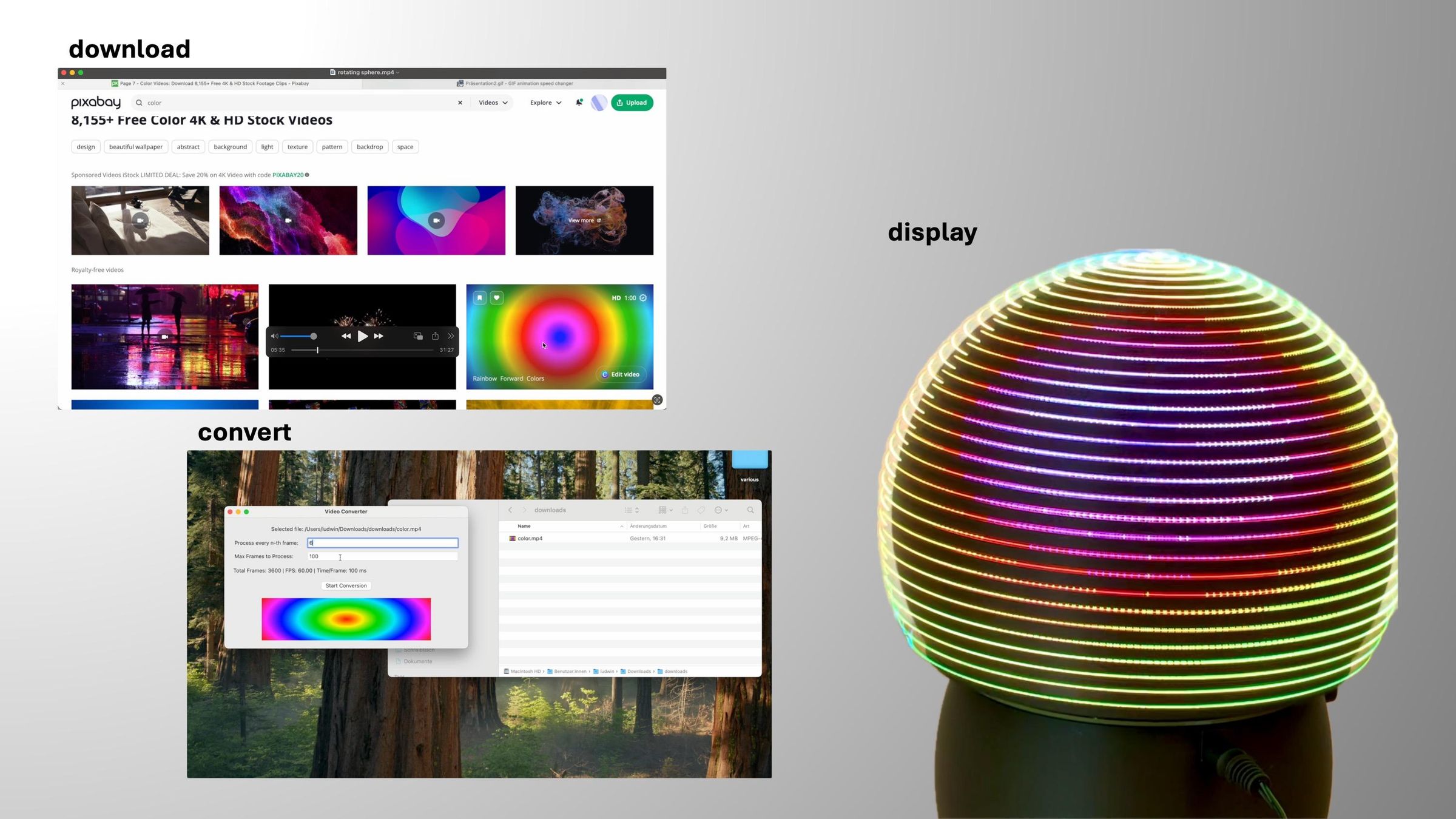 Rotating LED Sphere – Building a RP2040 POV Display Step by Step : 11 Steps (with Pictures ...