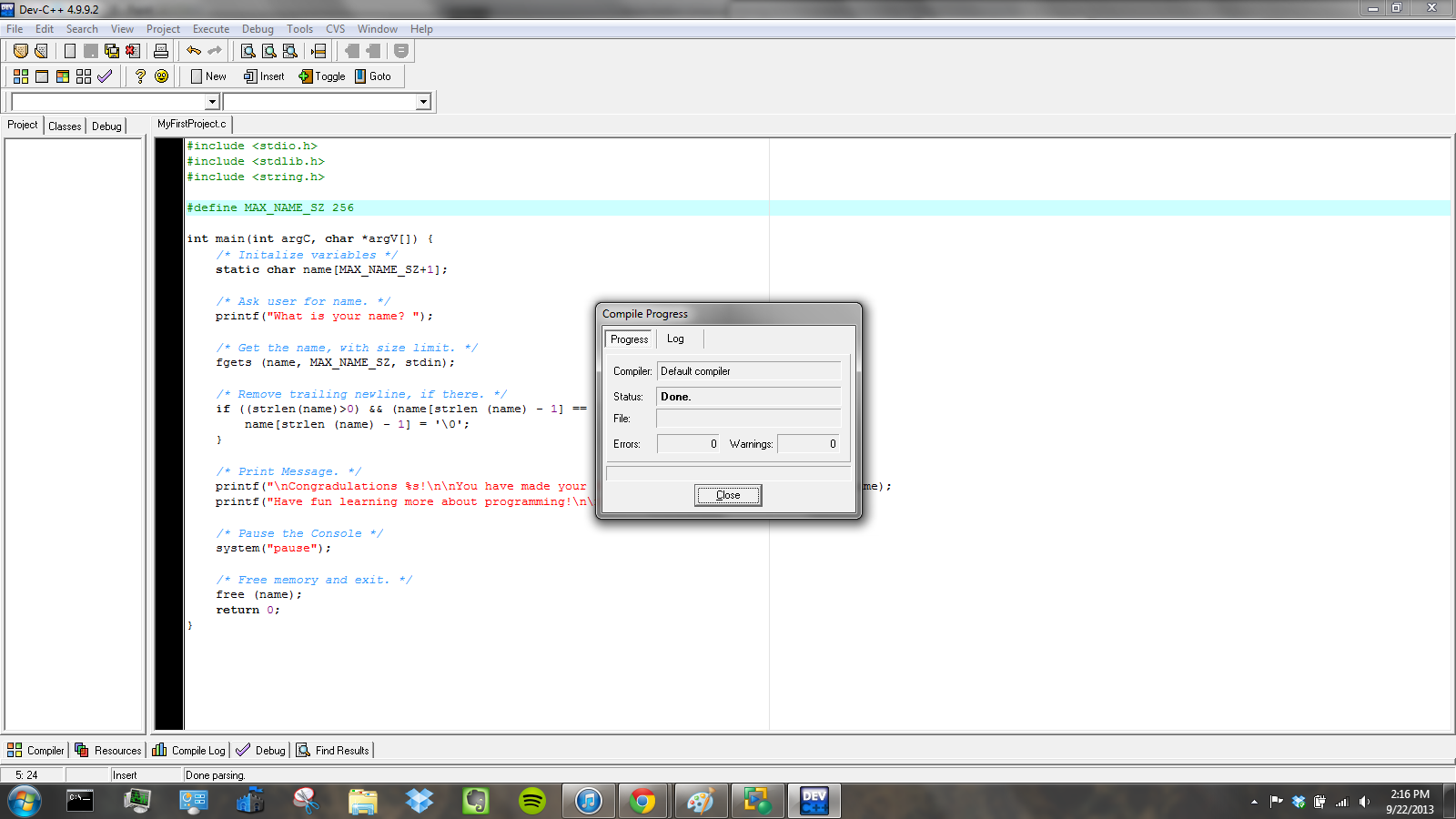Your First Program in C : 7 Steps - Instructables
