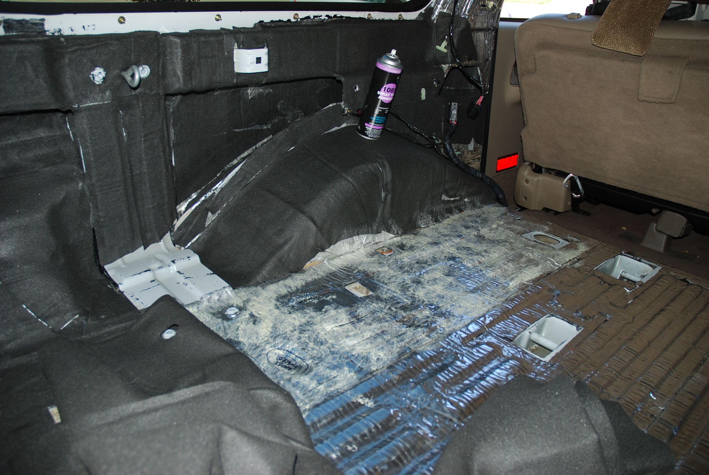 Auto Sound Deadening - Part II - More Matting and Using Expanding Foam ...