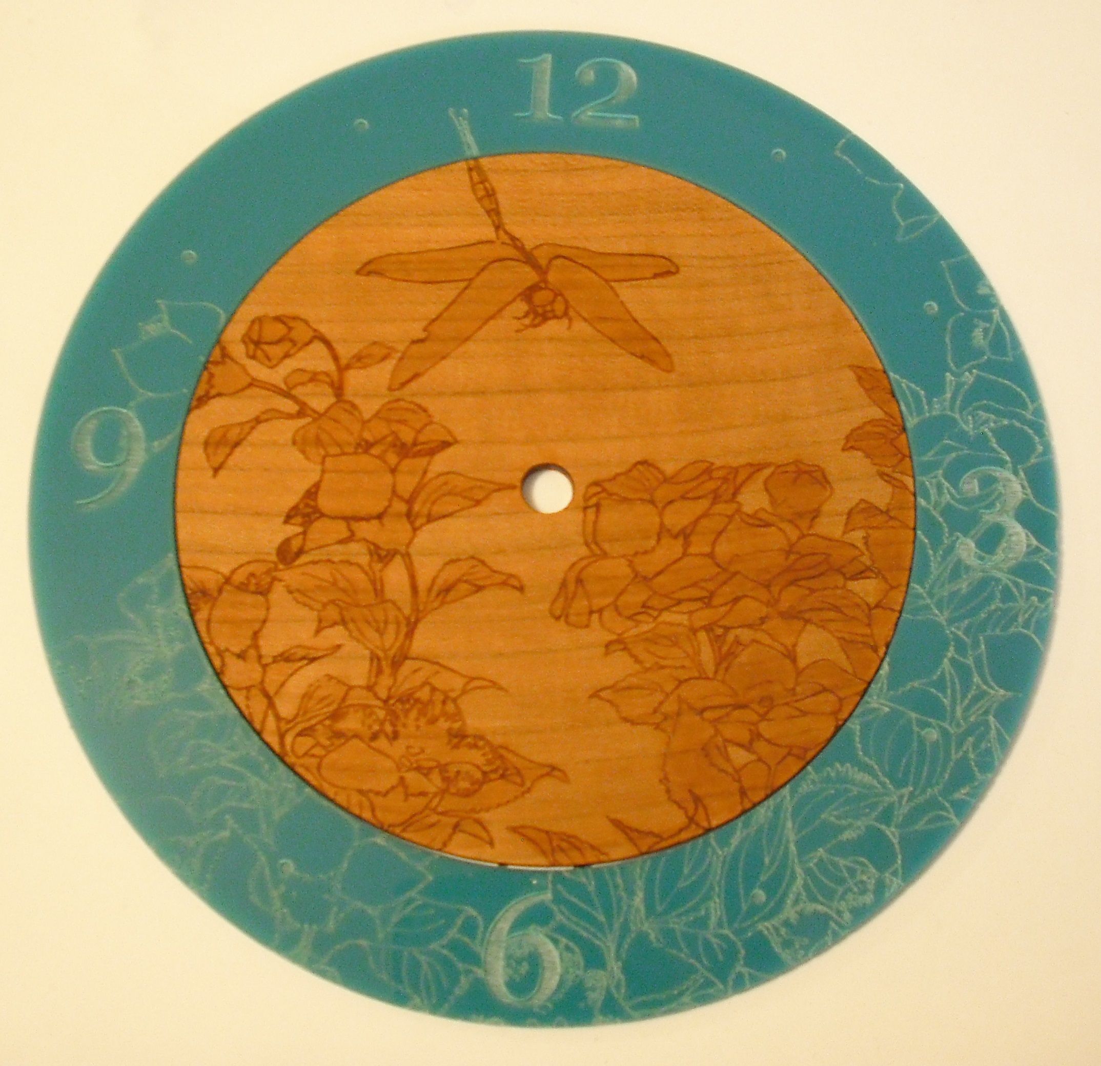 Lasered Dragonfly and Flower Clock (with Epic Detail) : 17 Steps (with ...