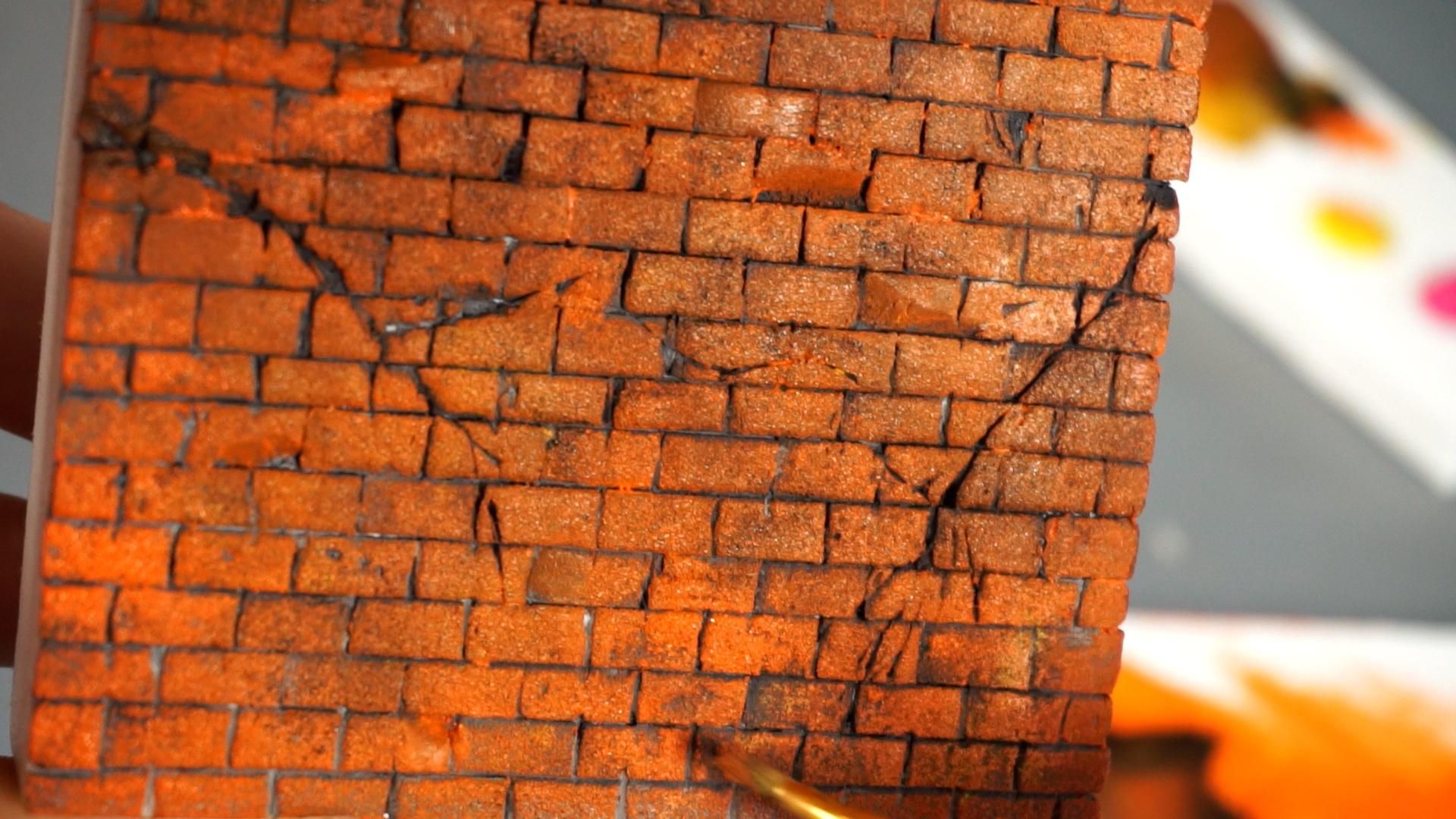 Turn Foam Into a Hyper-Realistic Brick Wall Model : 16 Steps (with ...