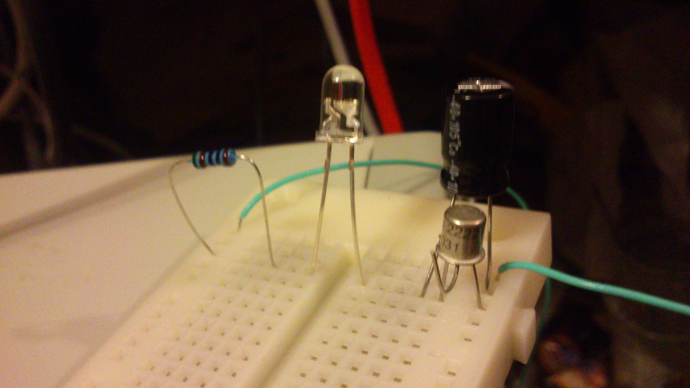 Build a Super-simple Blinking Led / Oscillator on Your Protoboard in ...