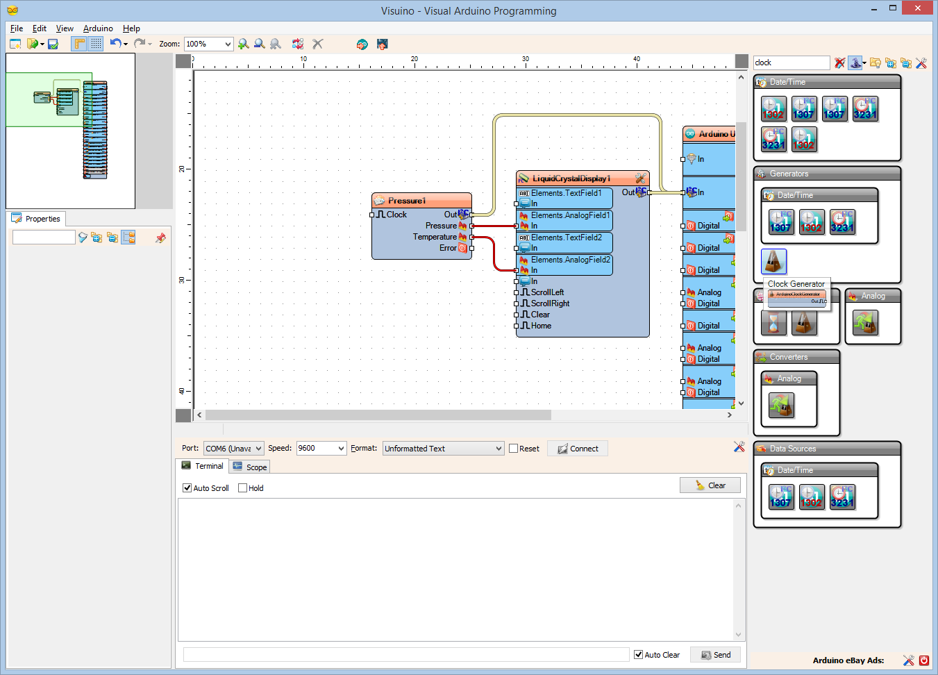 Arduino Nano: BMP180 Barometric Pressure and Temperature I2C 2 X 16 LCD ...