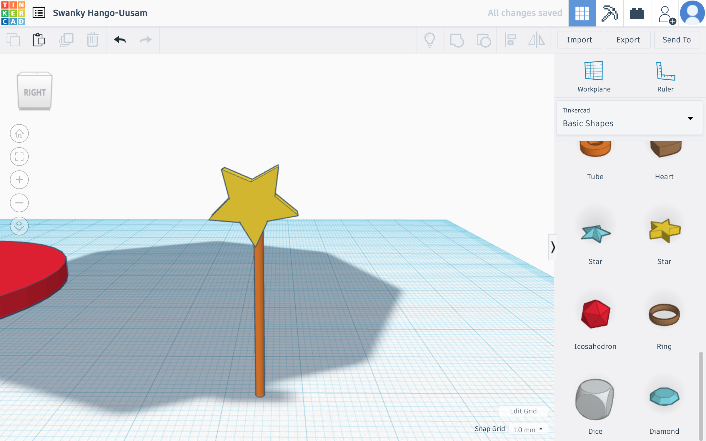 3D Design With Tinkercad- How to Make a Cute Star Umbrella : 17 Steps ...