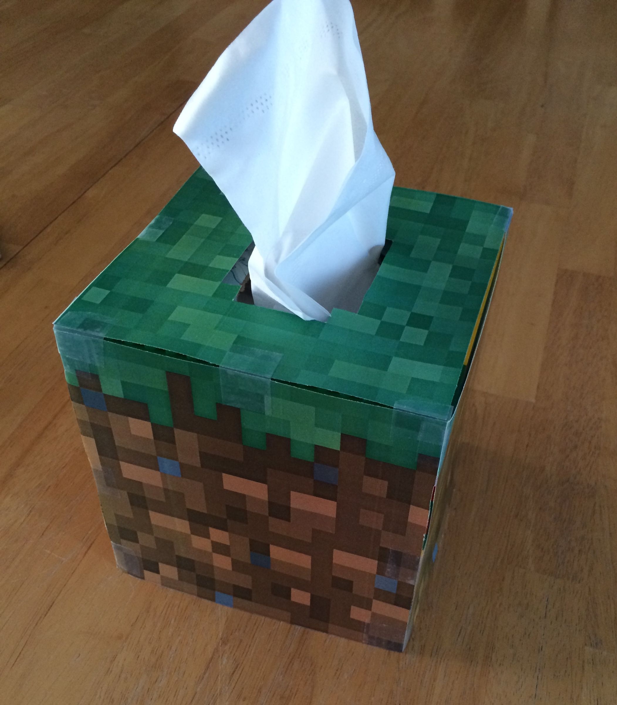 Minecraft Tissue Box Cover : 4 Steps - Instructables