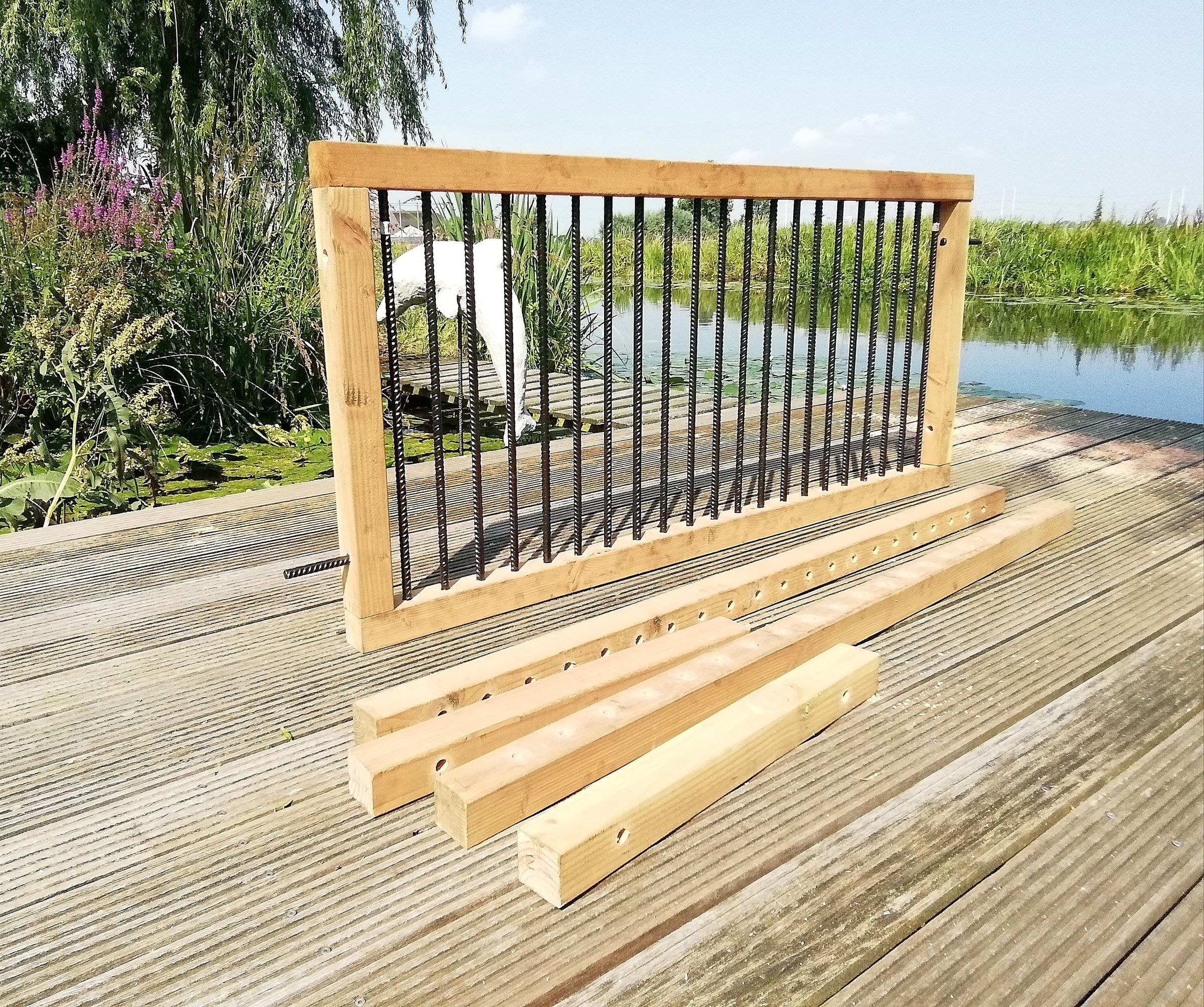 Fence Made From Rebar and Douglas Fir Wood : 23 Steps (with Pictures ...
