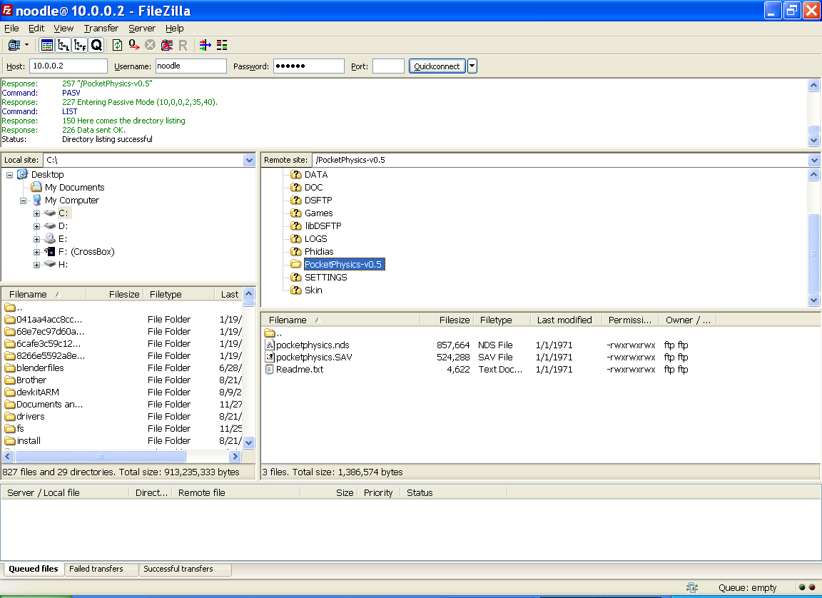 Connecting and Transferring Files From Your DS Via FTP. : 3 Steps ...