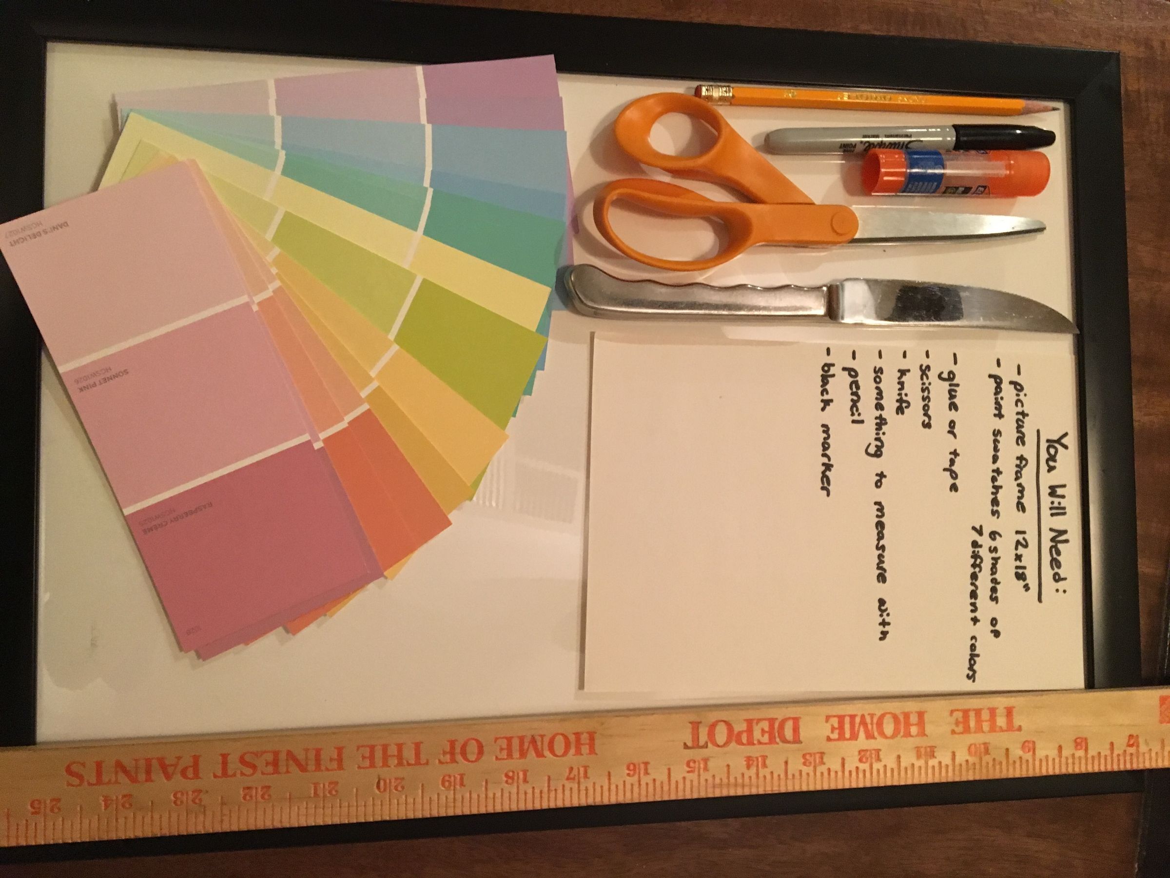 Paint Swatch Calendar : 7 Steps (with Pictures) - Instructables