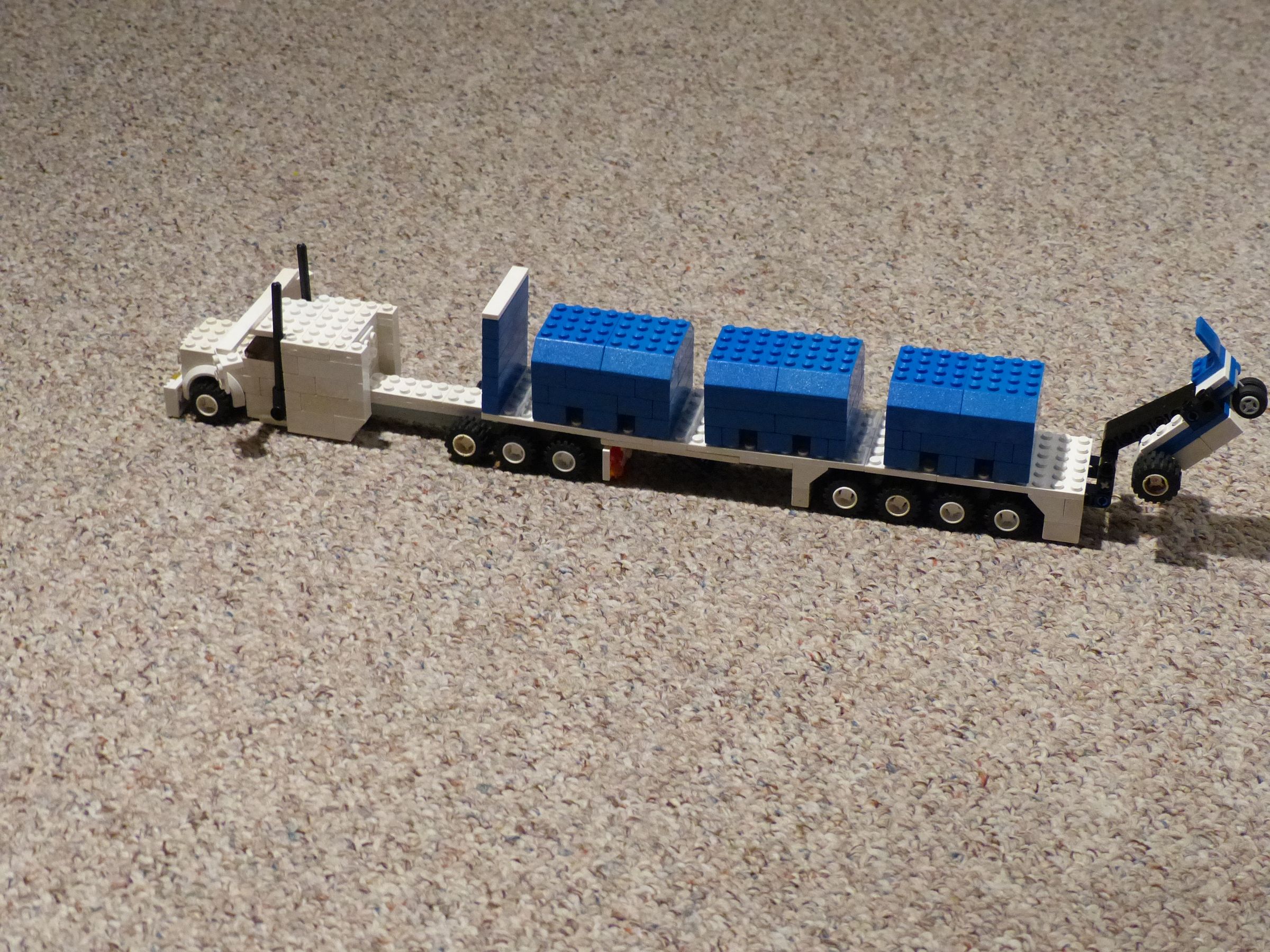 Lego Semi, Trailer, Forklift, and Crates : 4 Steps - Instructables