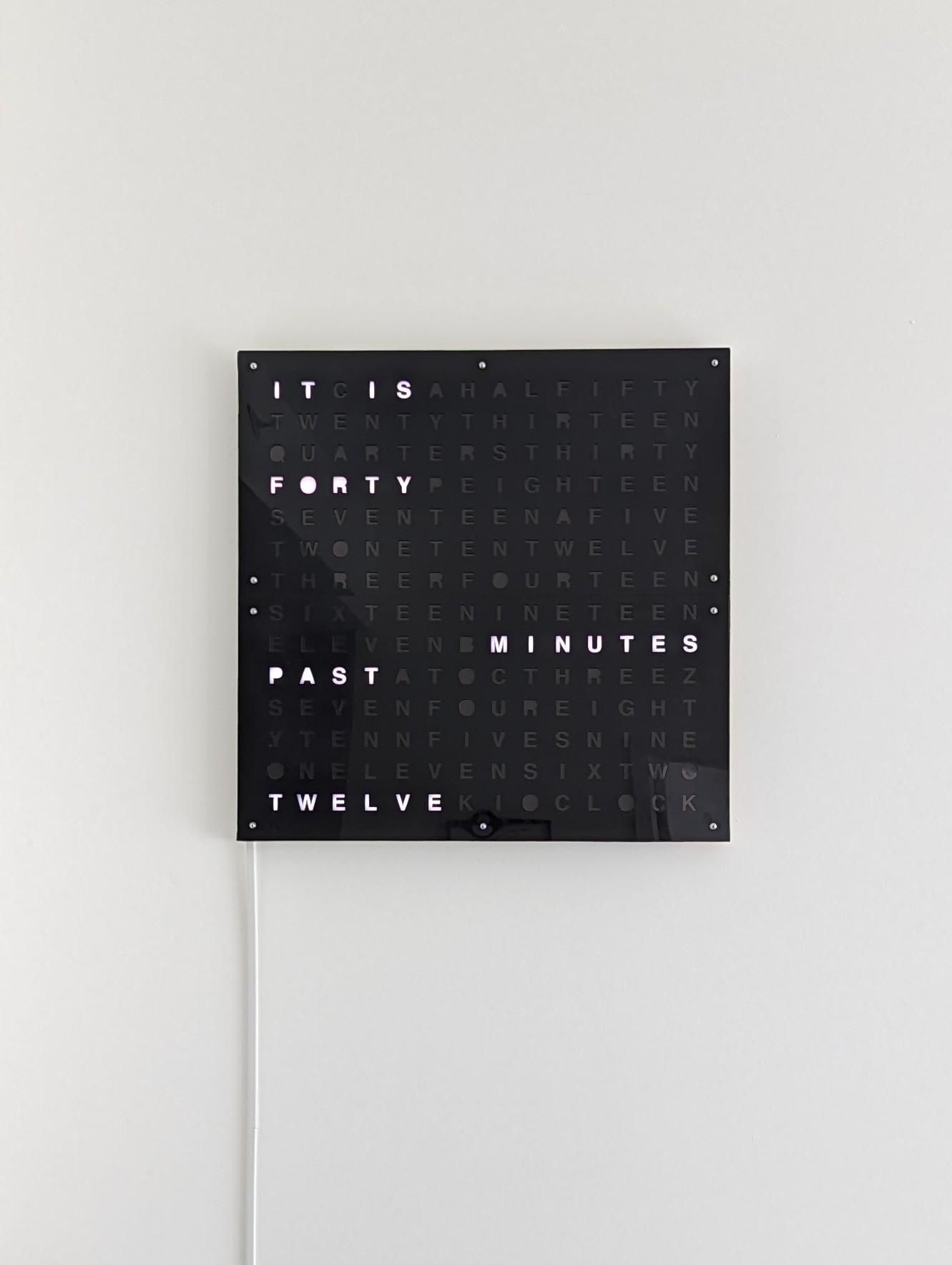 Ultra Thin Minimalistic LED Word Clock : 5 Steps (with Pictures ...