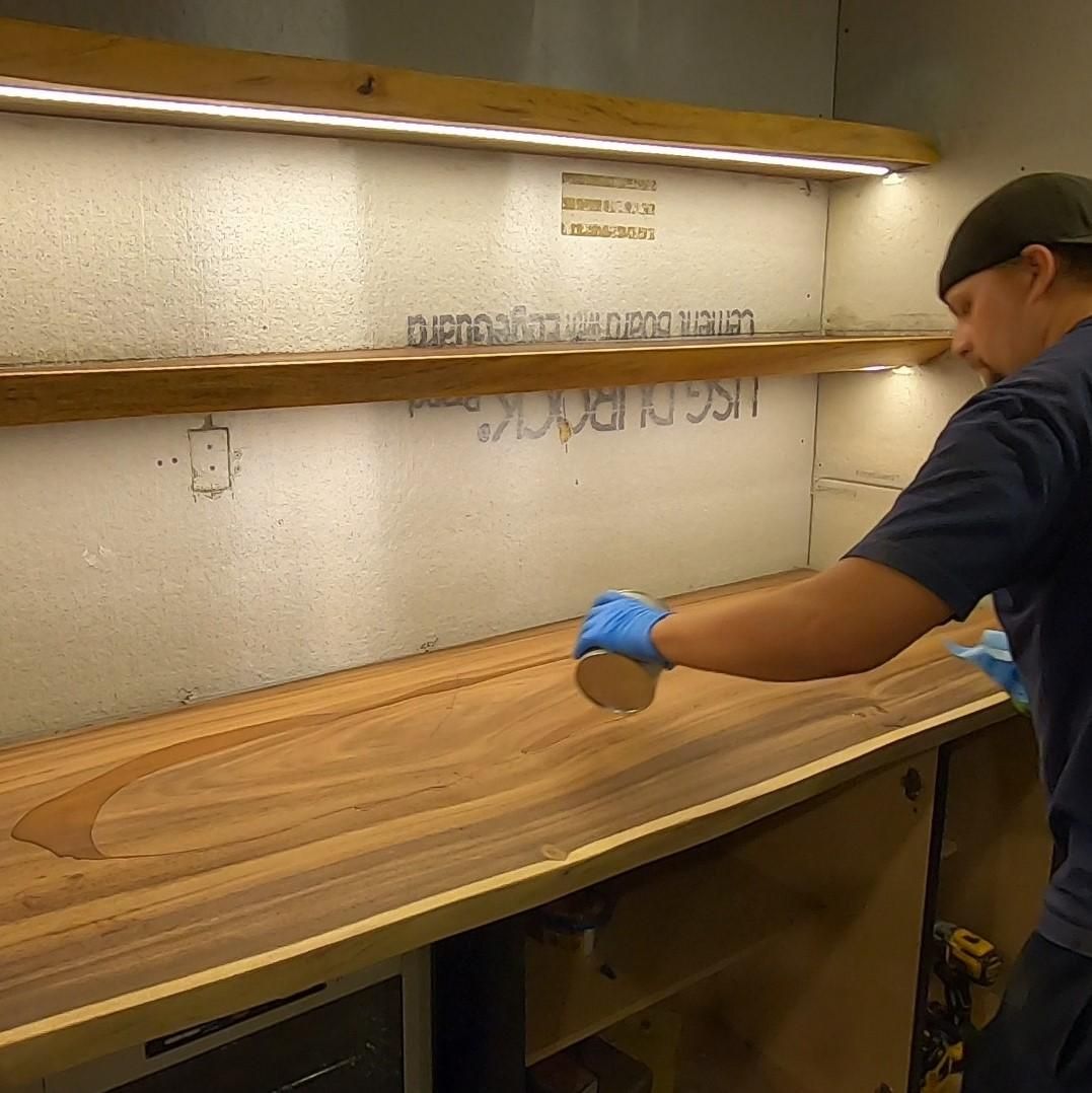 Live Edge Bar and Floating Shelves : 11 Steps (with Pictures ...