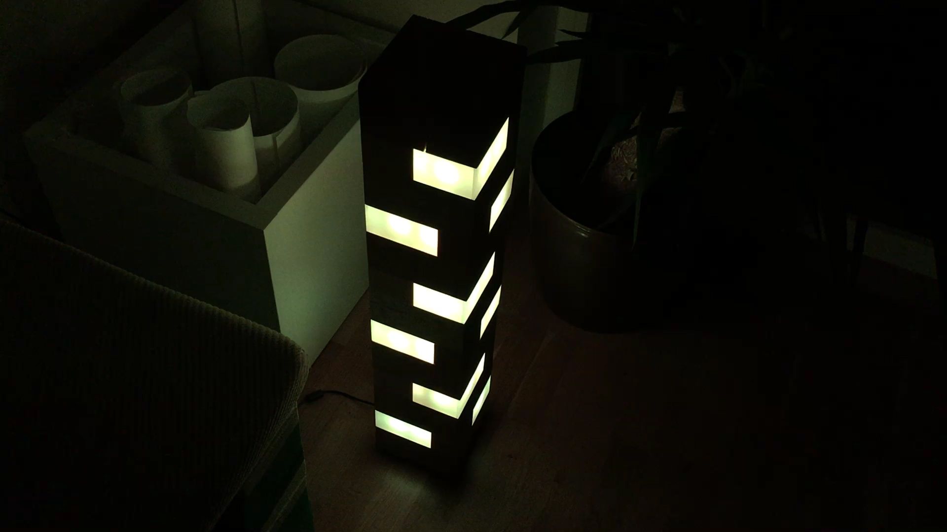Colored LED Lamp From Pallet Wood Blocks : 10 Steps (with Pictures ...