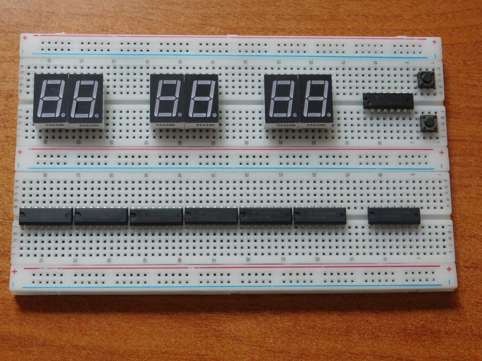24 Hour Digital Clock (non Microcontroller) : 6 Steps (with Pictures ...