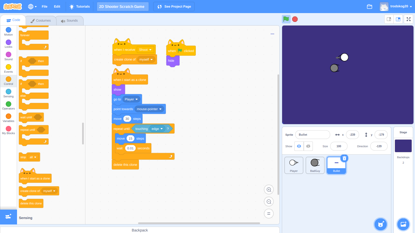 2D Shooter Scratch Game : 11 Steps - Instructables