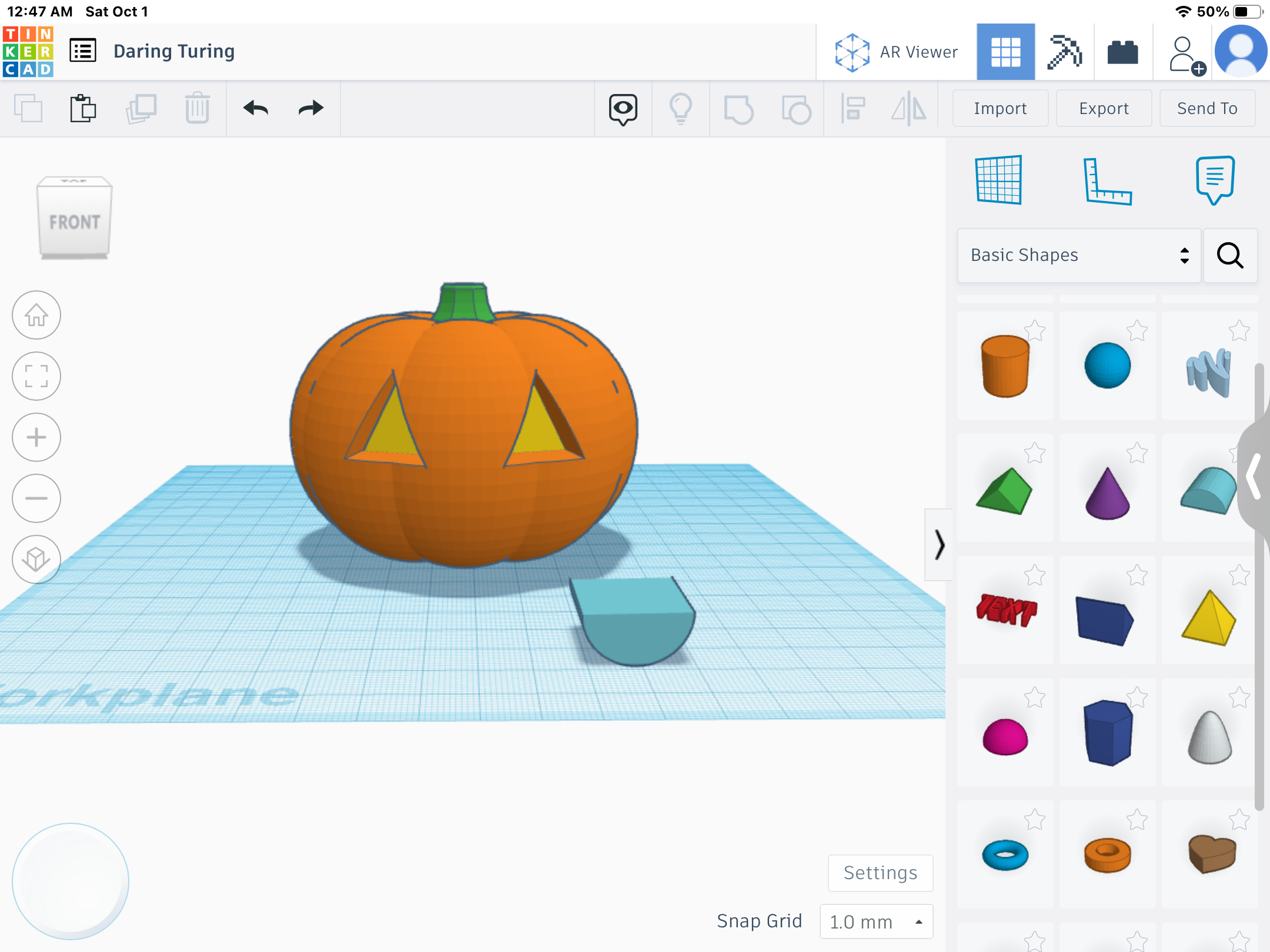 Cute Jack-O-Lantern in Tinkercad : 4 Steps - Instructables