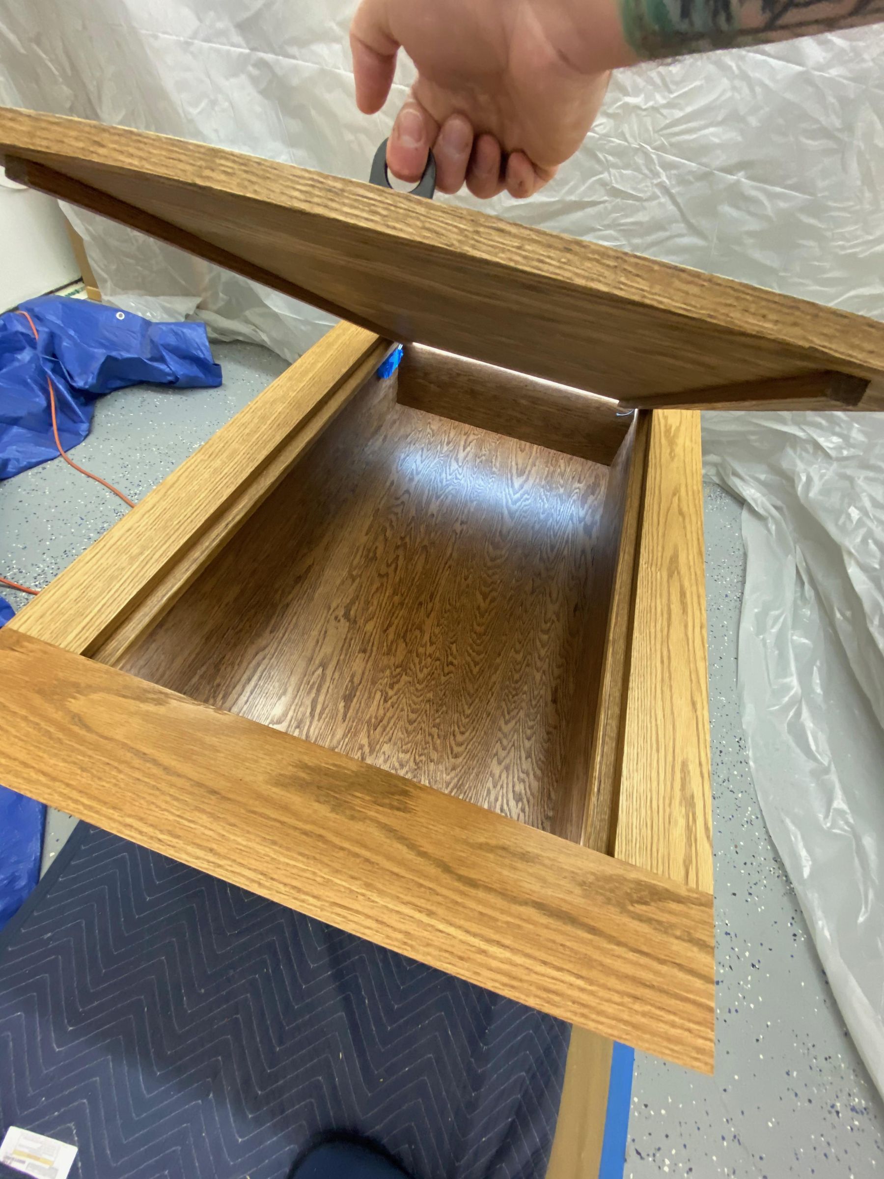 Gaming Coffee Table With Hidden Gaming Area : 4 Steps (with Pictures ...