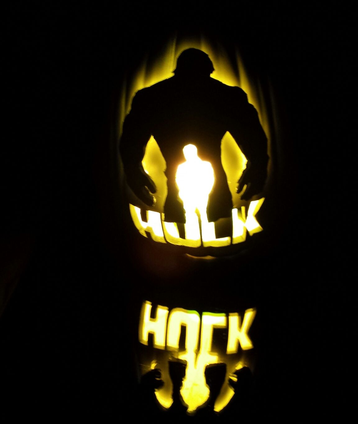 Incredible Hulk Pumpkin Stencil